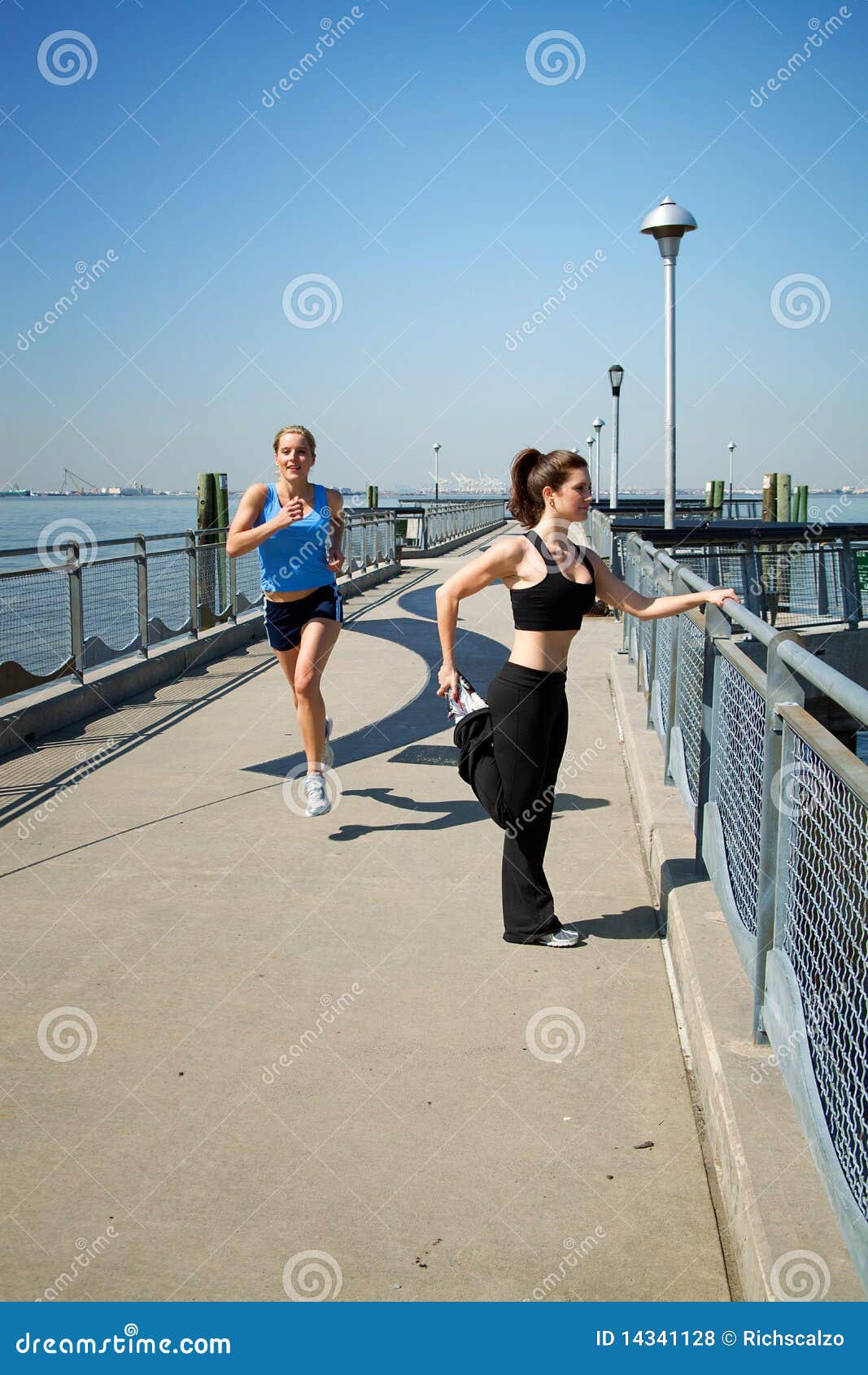 Run on pier stock photo. Image of club, attractive, class - 14341128