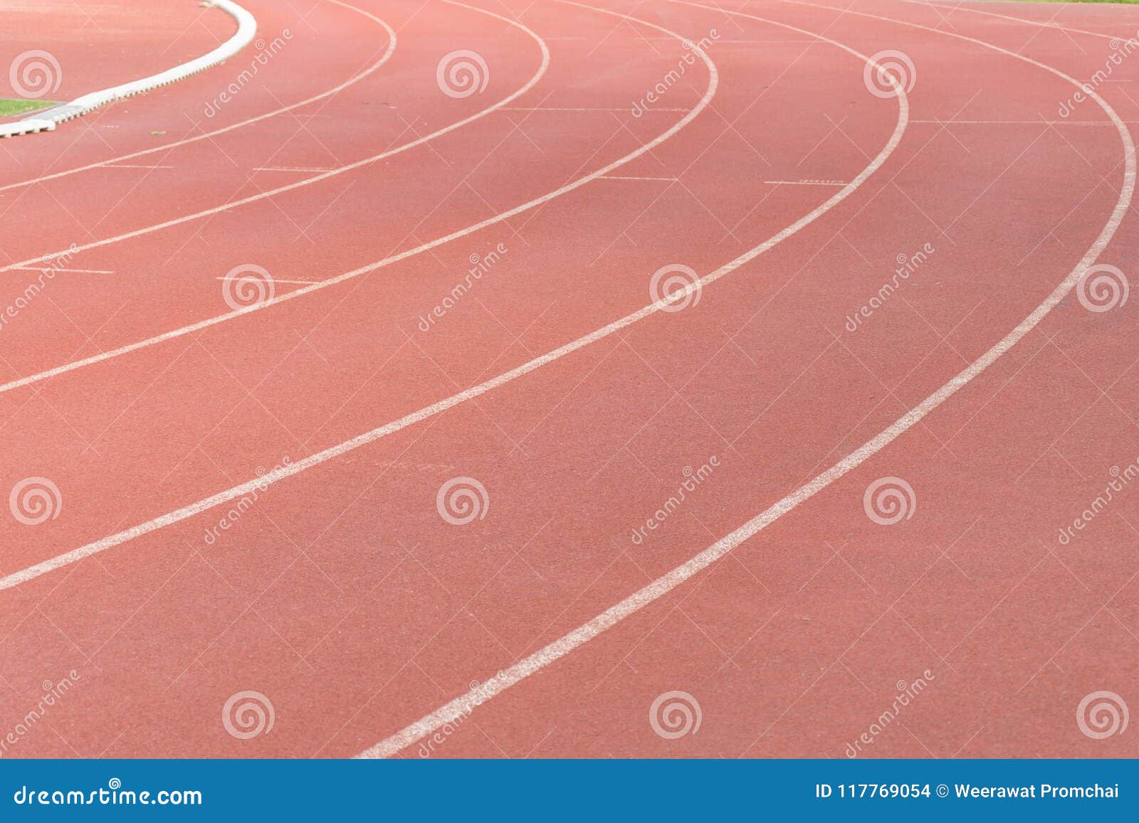 Run Race Track in Sport Stadium Stock Photo - Image of finish ...
