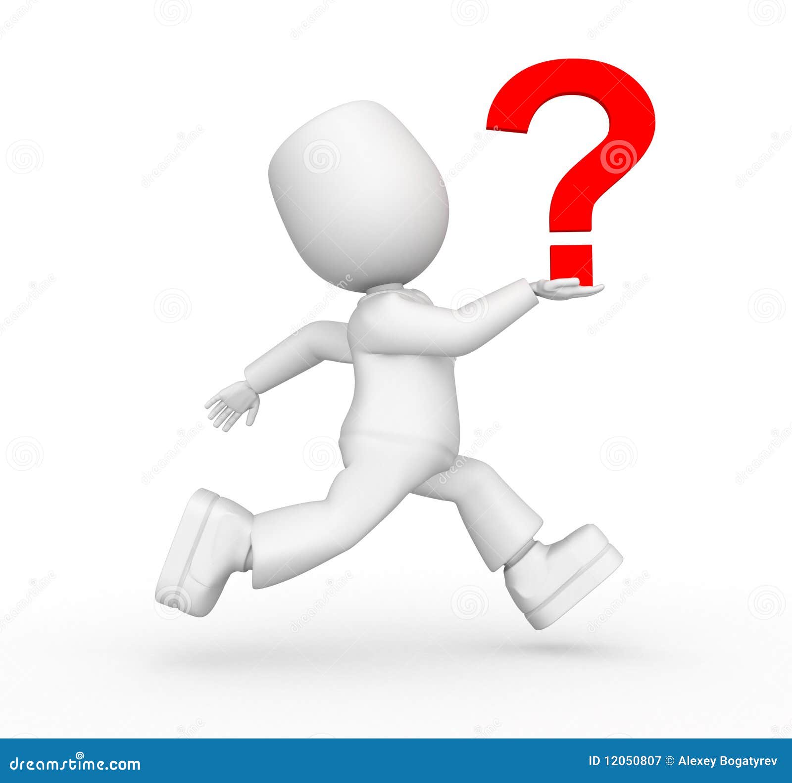 Run with red question stock illustration. Illustration of runner - 12050807