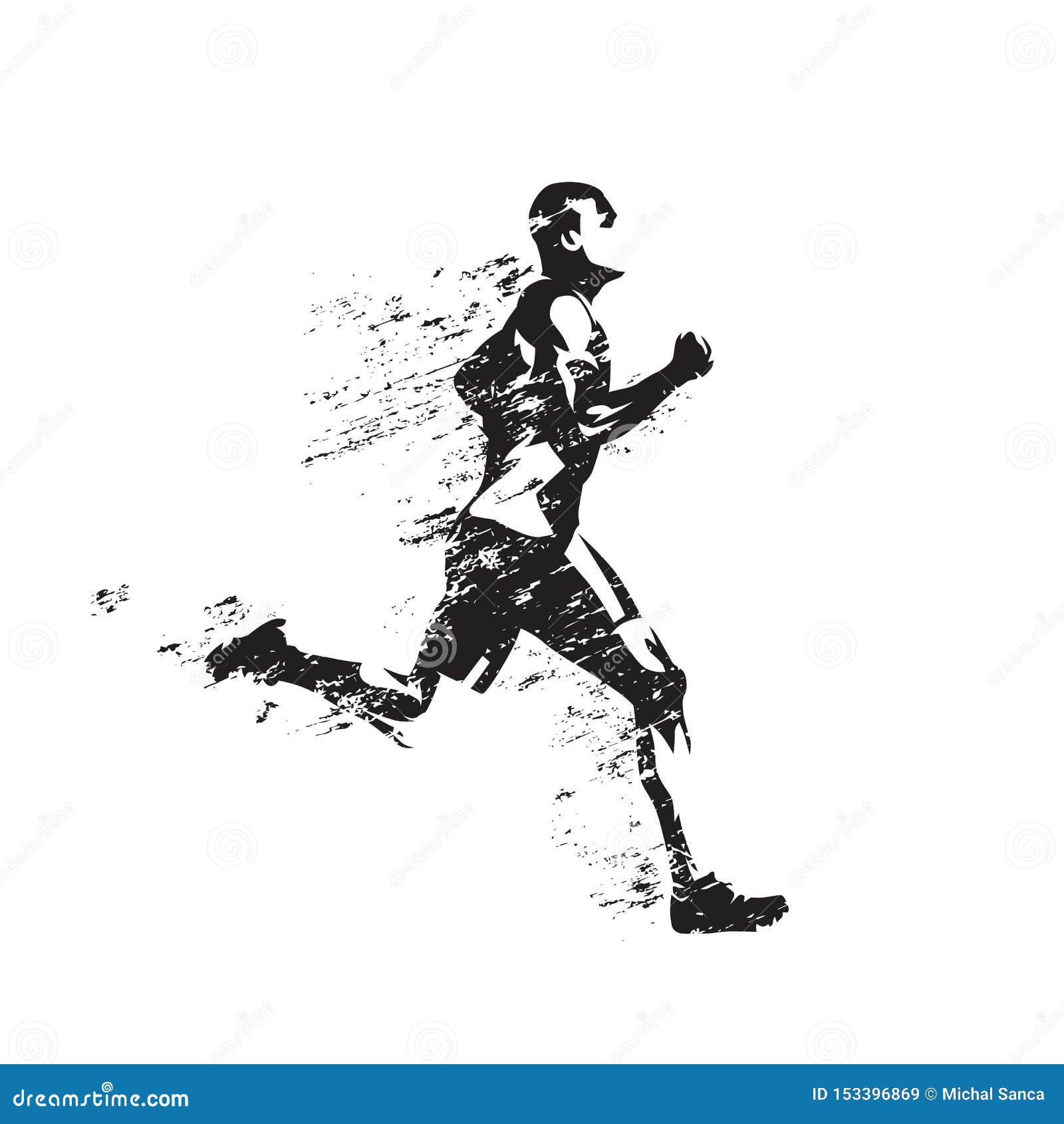 Running Man, Abstract Isolated Vector Silhouette. Run, Sprinting ... Running Man, Abstract Isolated Vector Silhouette. Run, Sprinting ...