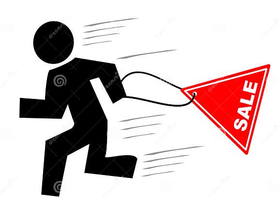 Run for sale stock vector. Illustration of sale, isolated - 2192861