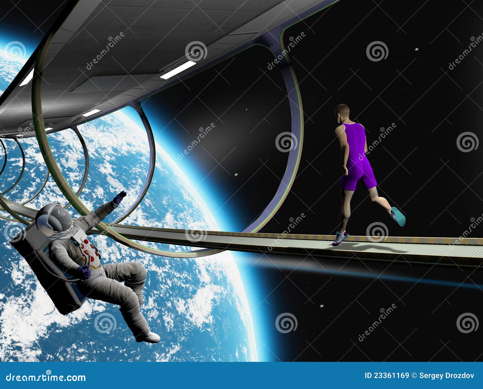 Run in space stock illustration. Illustration of astronomy - 23361169