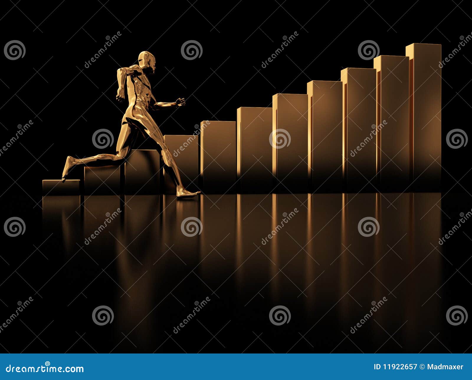 Run to success stock illustration. Illustration of competition - 11922657