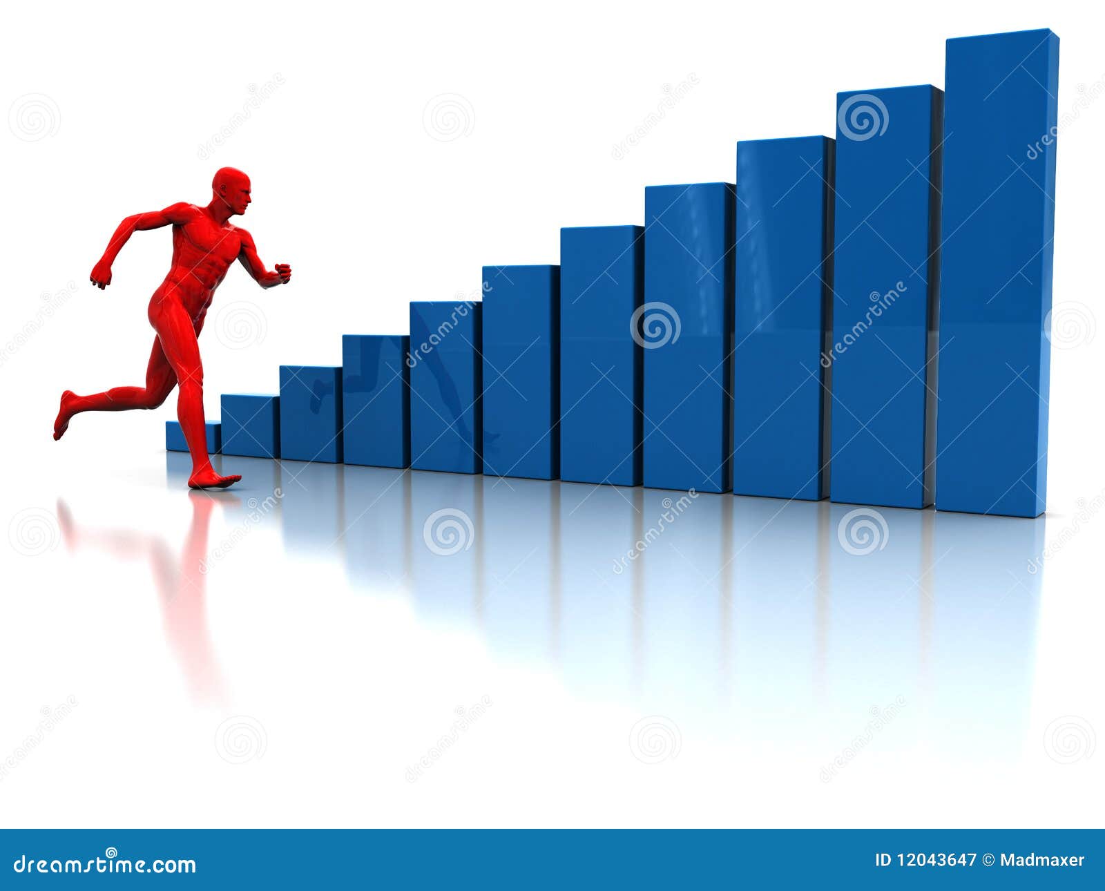 Run to success stock illustration. Illustration of horizontal - 12043647