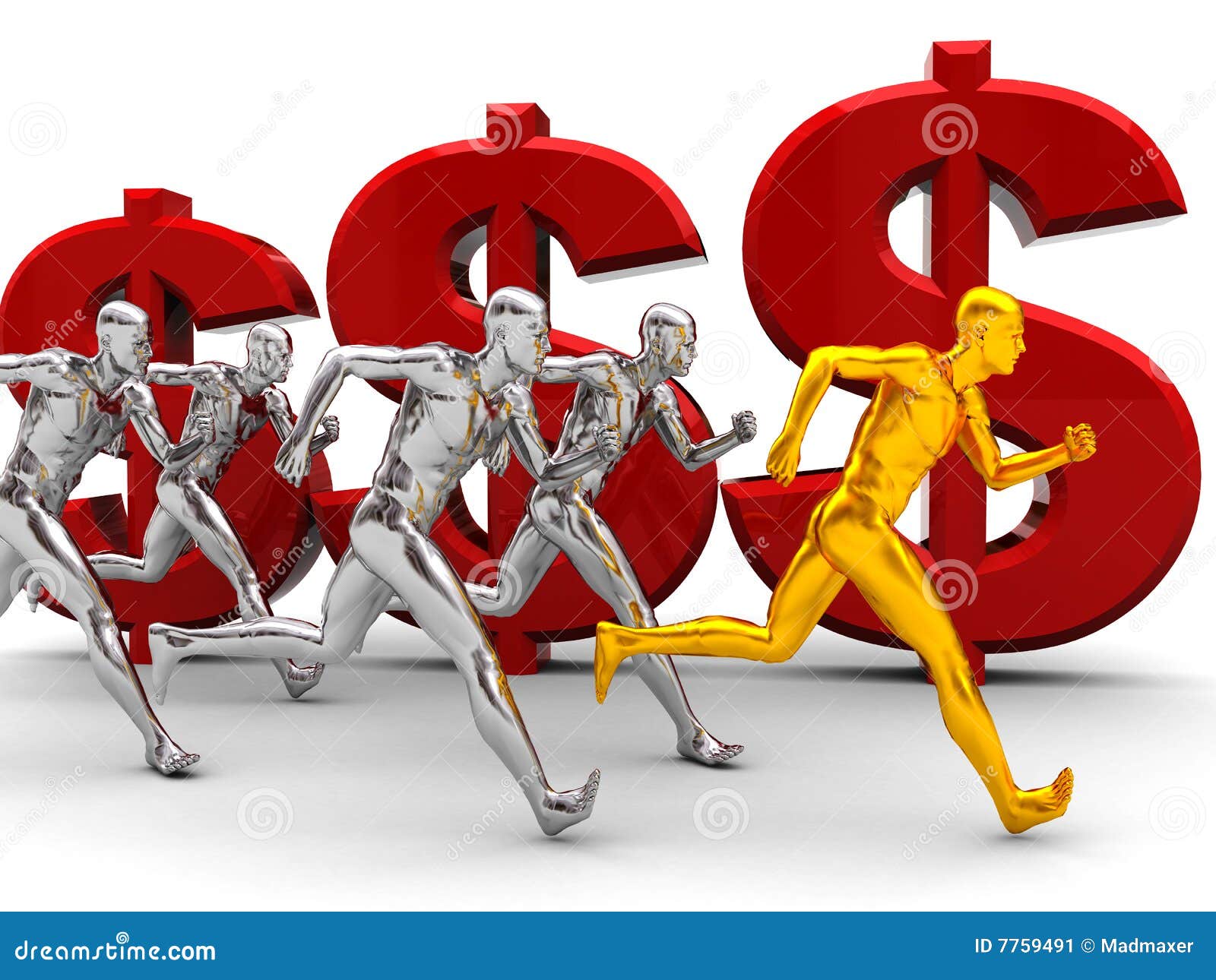 Run to success stock illustration. Illustration of grow - 7759491