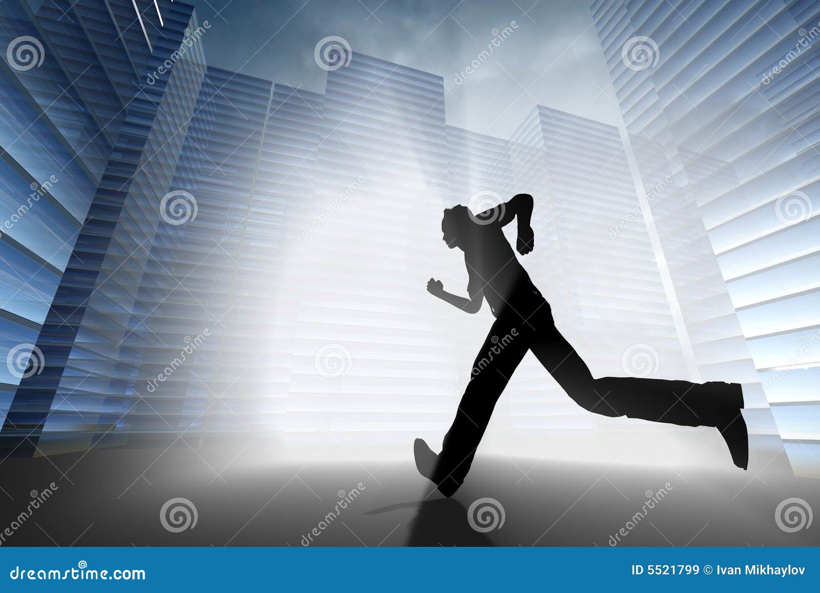 Run to work stock illustration. Illustration of economy - 5521799