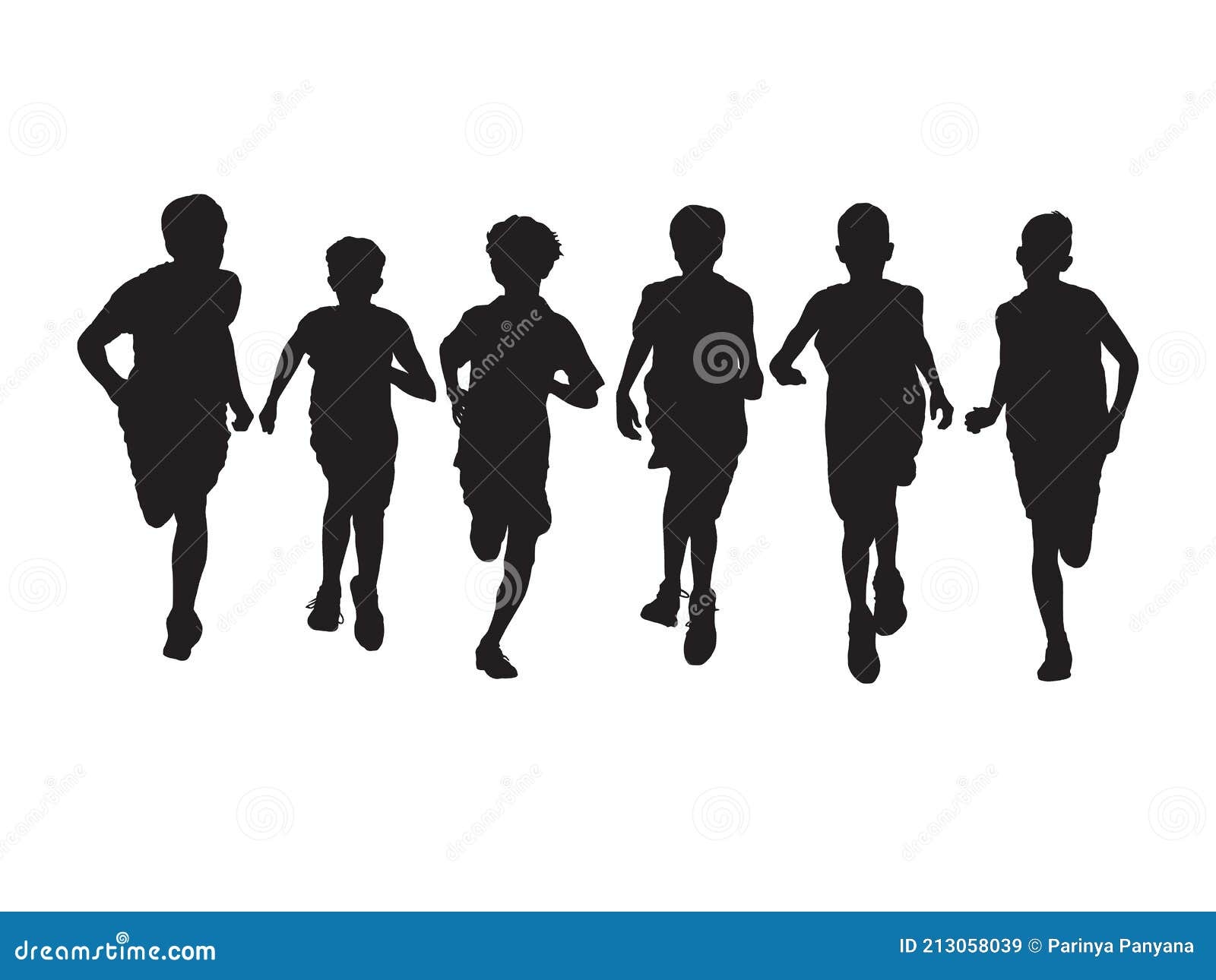 Run Together stock vector. Illustration of exercise - 213058039