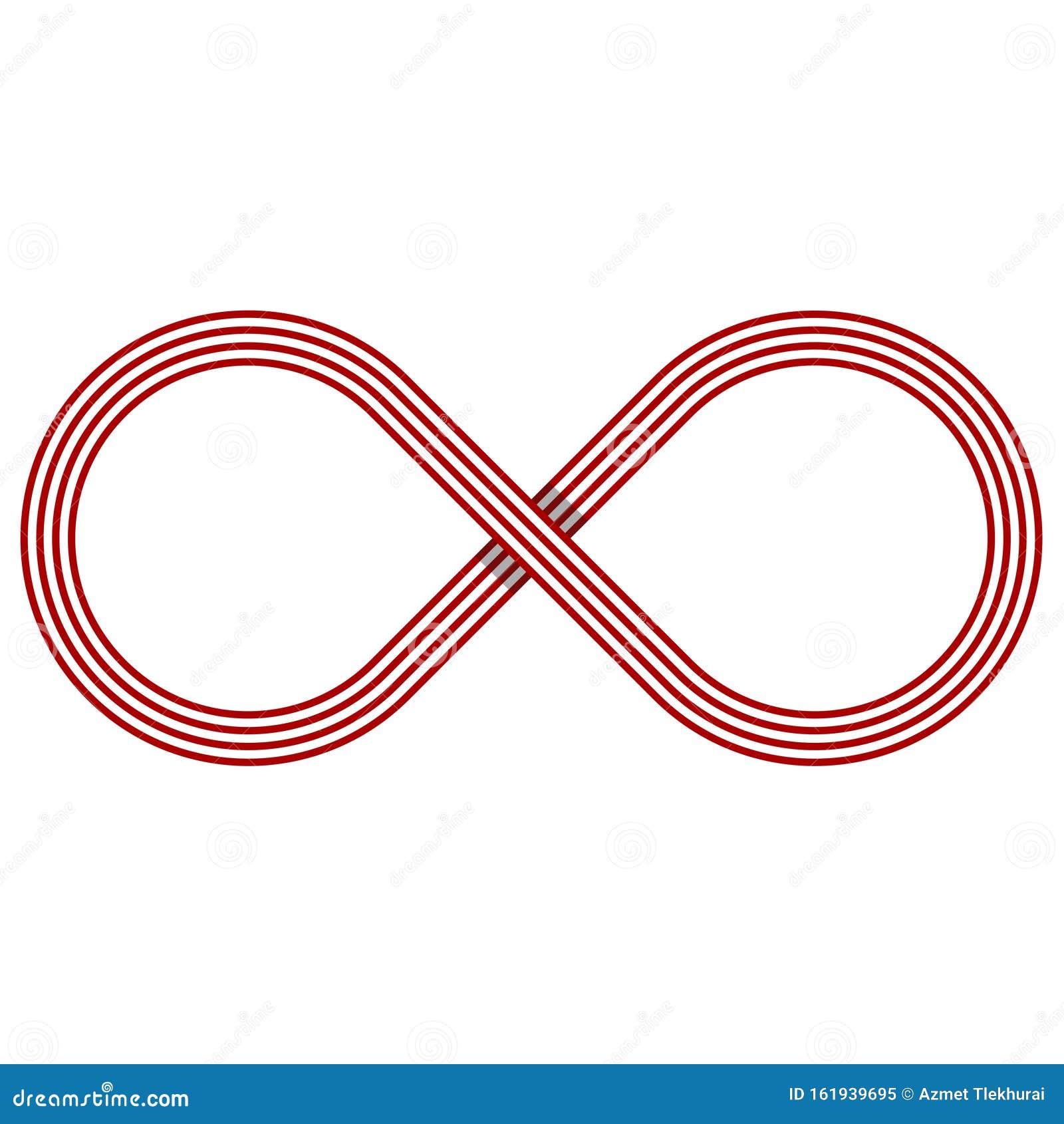 Run Track in the Shape of Infinity Stock Illustration - Illustration of ...