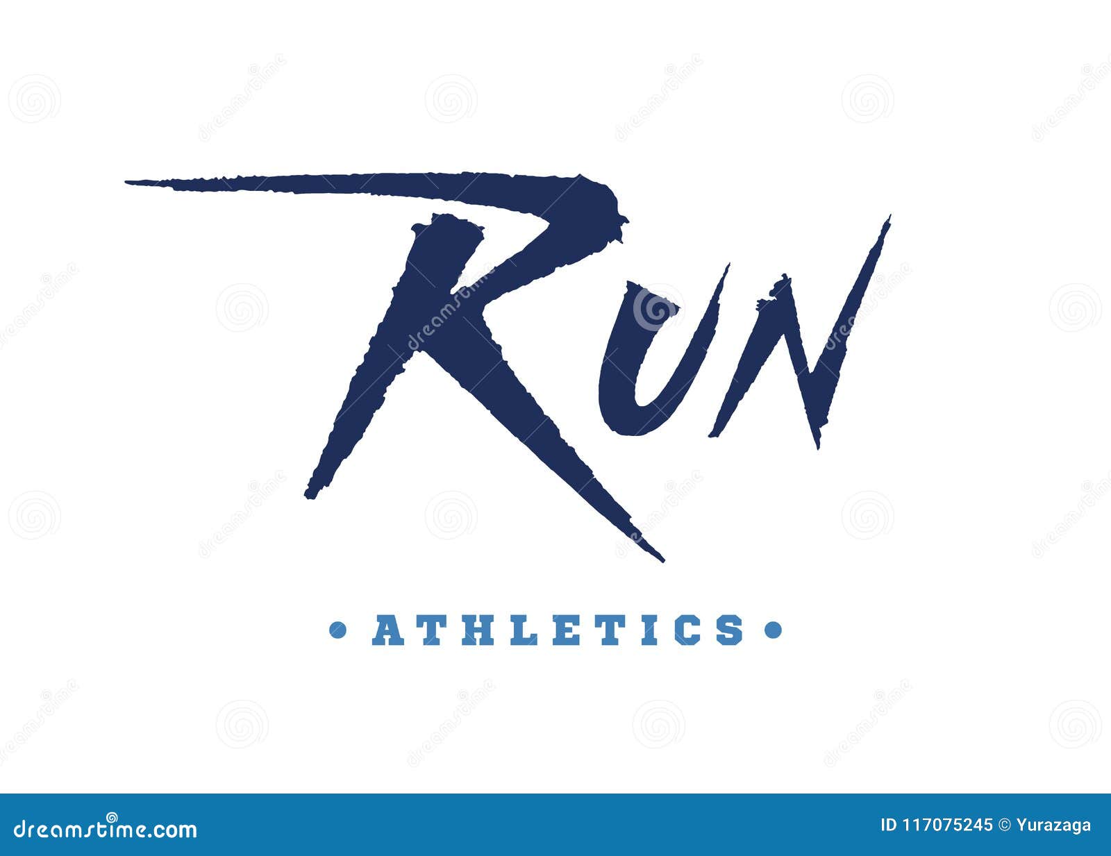 Run vector text stock vector. Illustration of running - 117075245