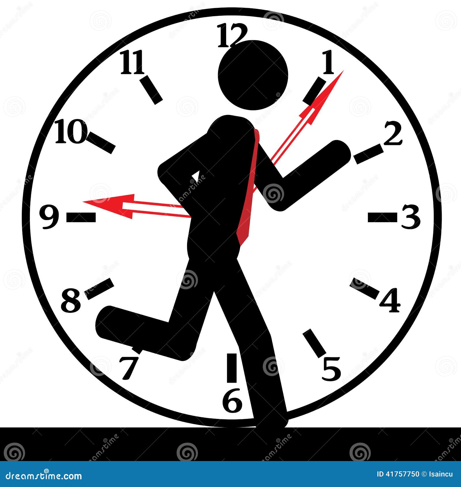 Run and watch stock vector. Illustration of corporate - 41757750