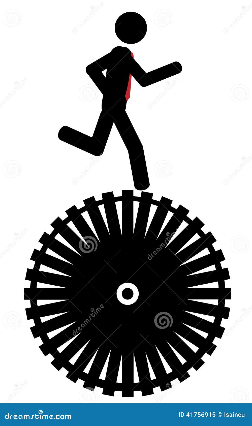 Run on wheel stock vector. Illustration of denial, person - 41756915