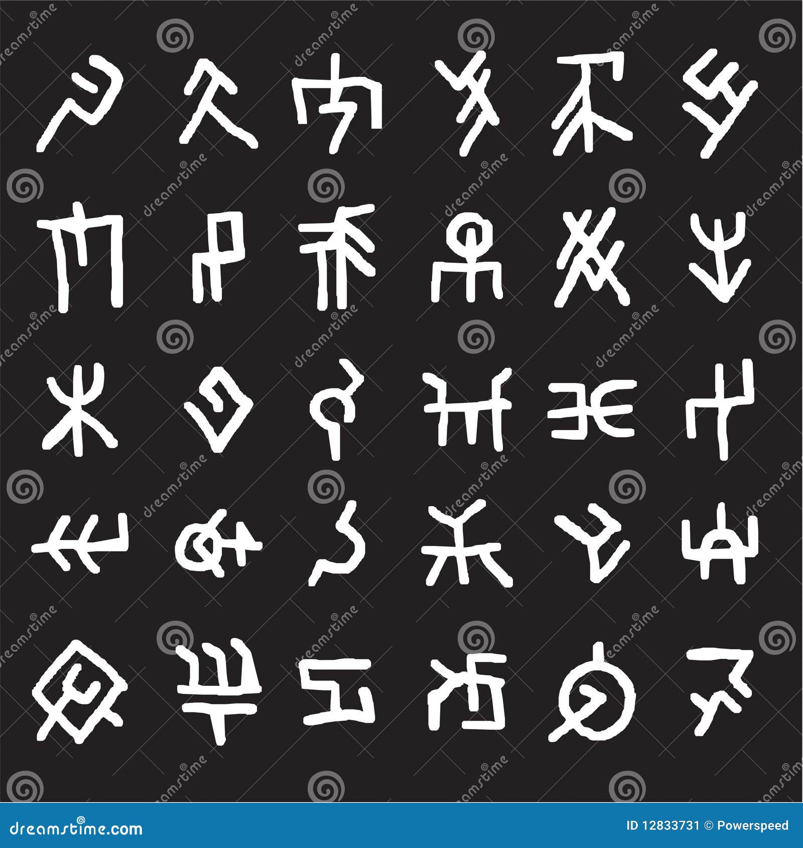 Runas ilustración del vector. Ilustración de arte, elementos - 12833731