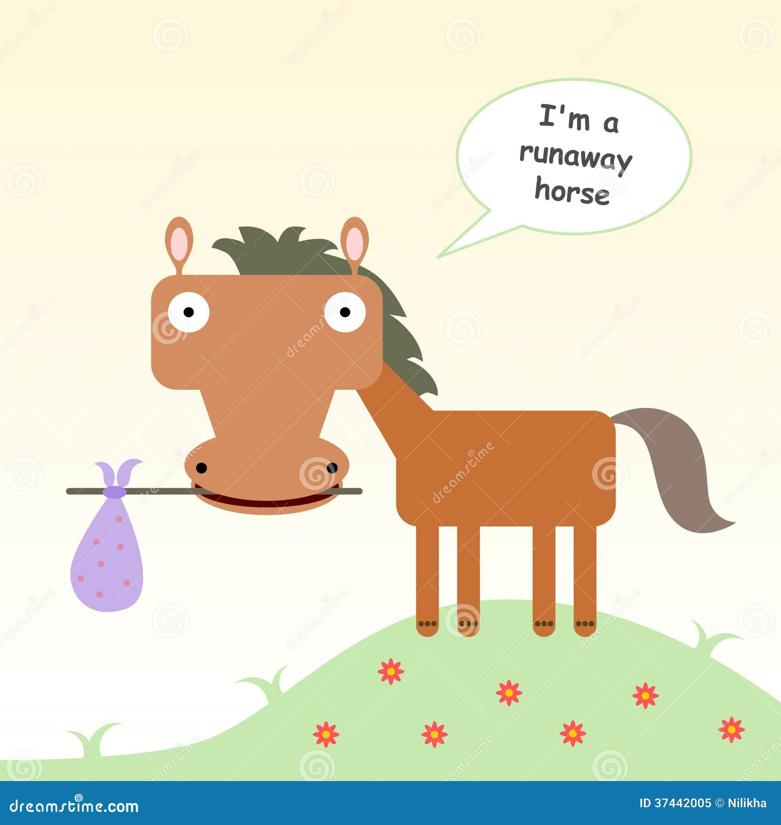 The runaway stock illustration. Illustration of loose - 37442005