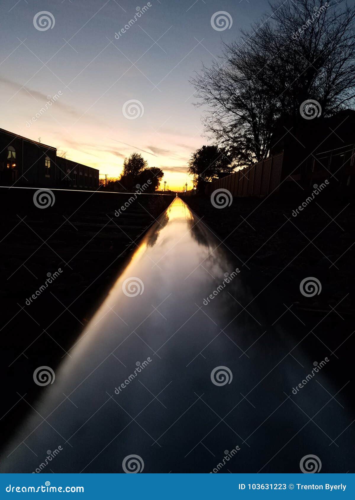 The runaway stock image. Image of railroad, beautiful - 103631223