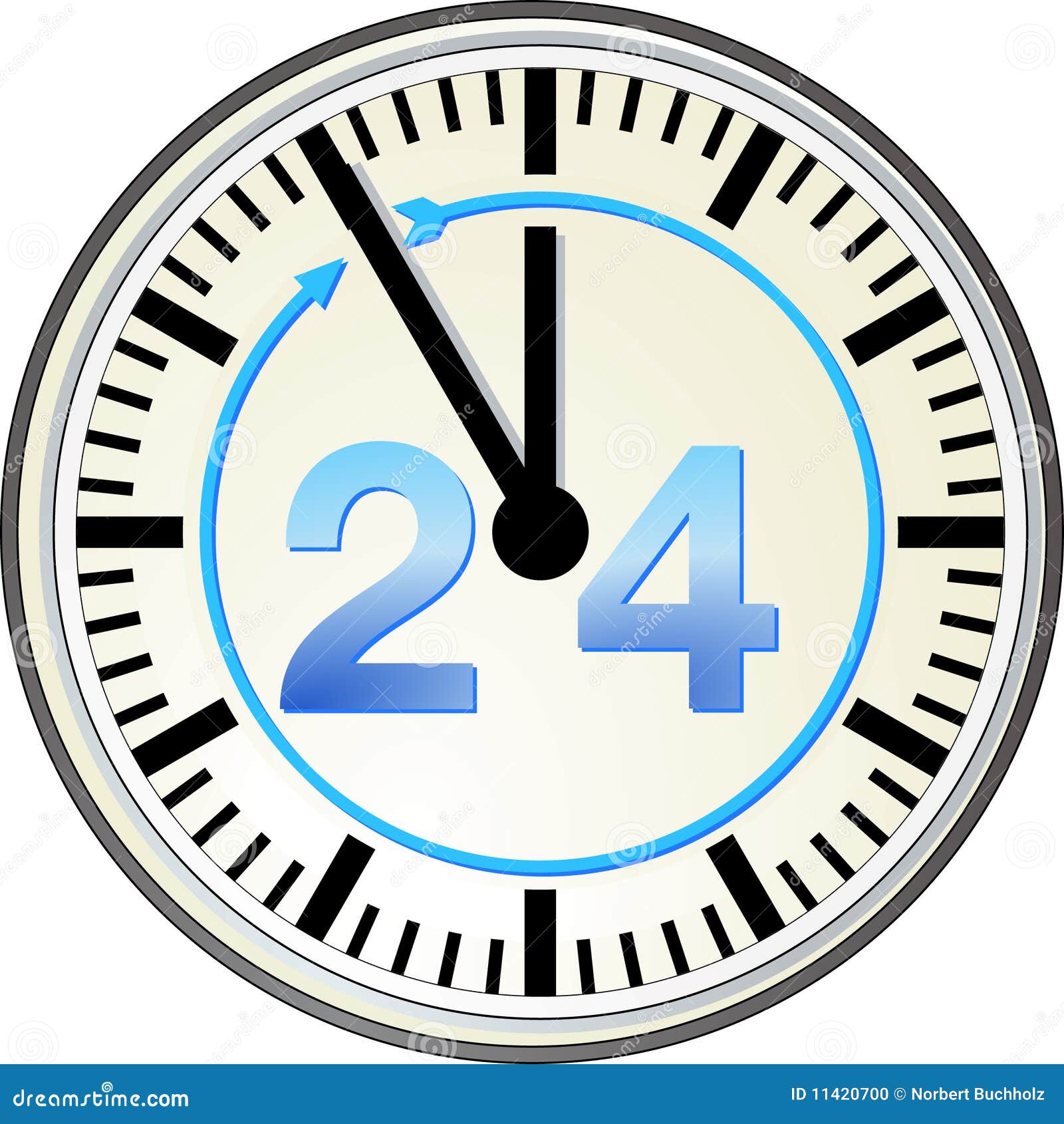 Rund um die Uhr vektor abbildung. Illustration von speicher - 11420700