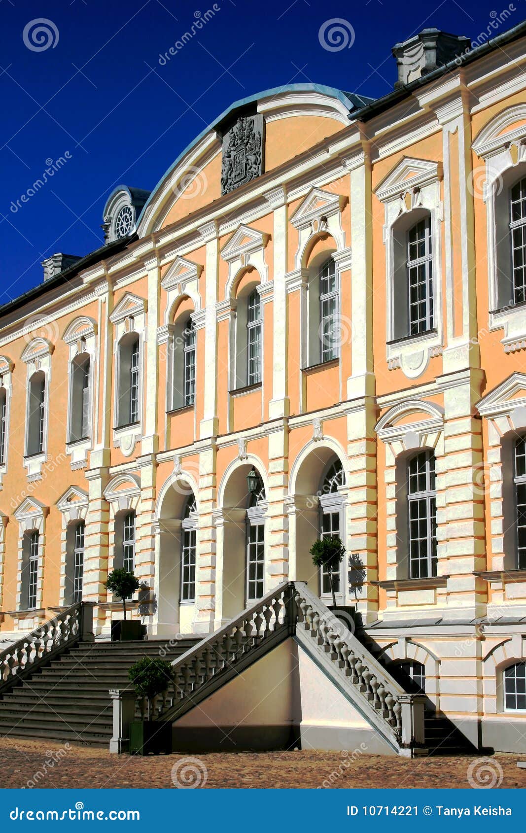 Rundale palace in Latvia stock image. Image of elegance - 10714221