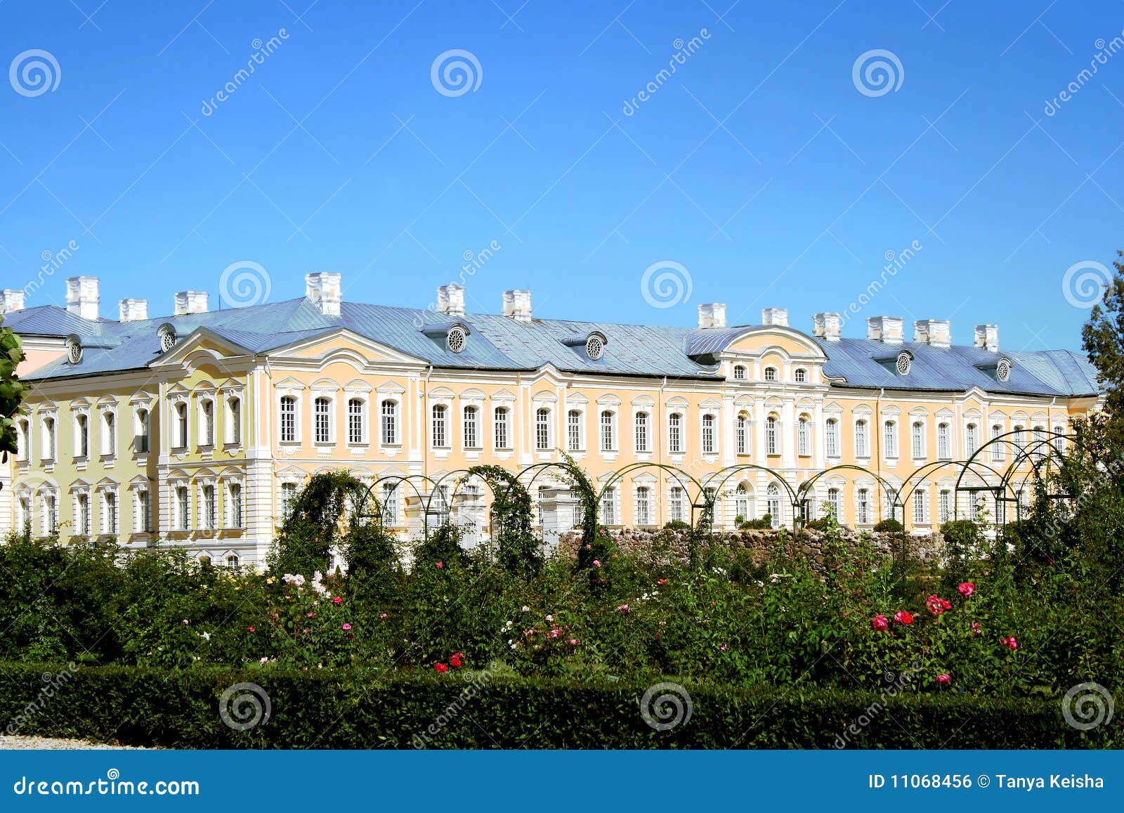 Rundale palace in Latvia stock photo. Image of post, monument - 11068456