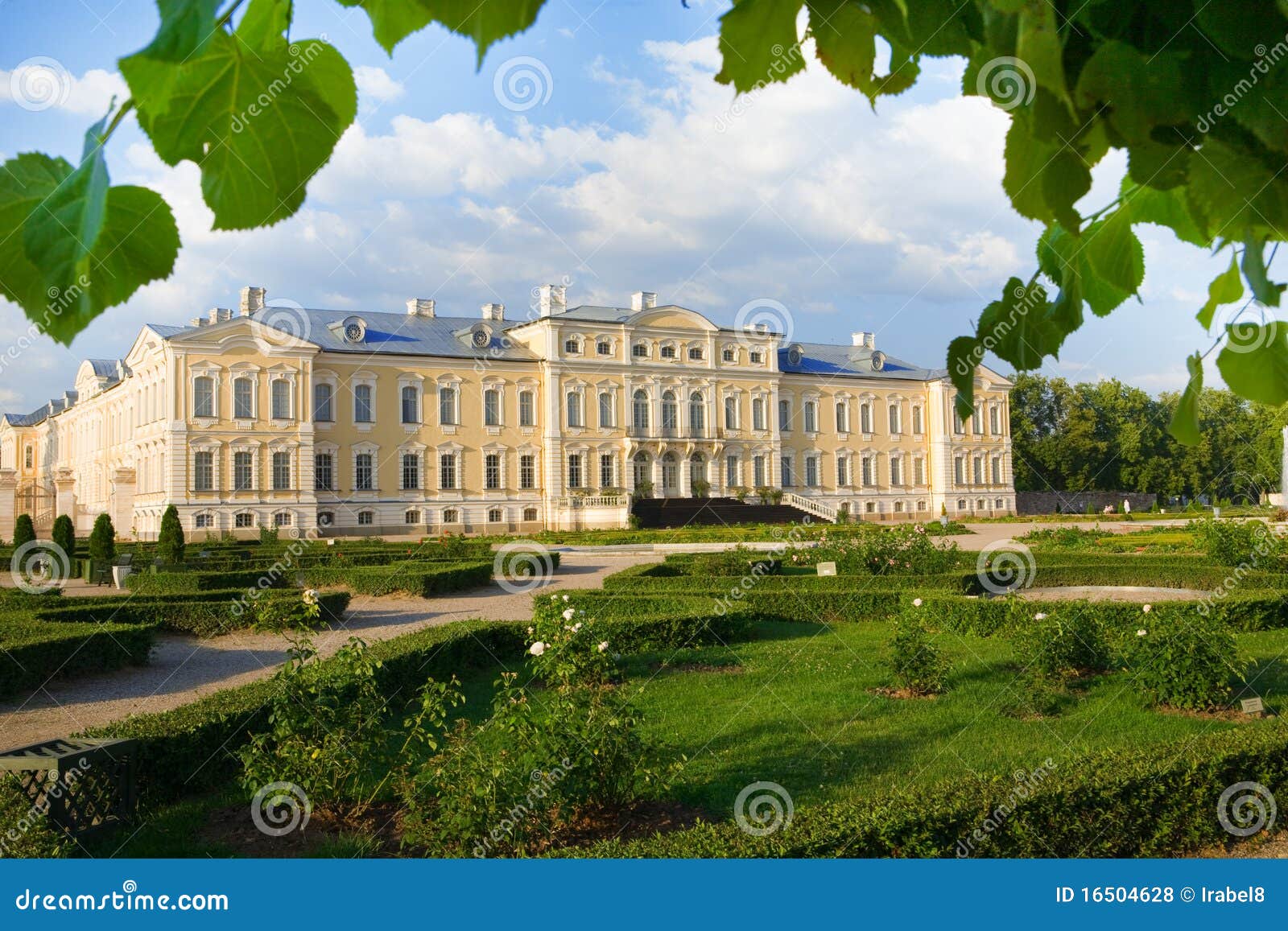 Rundale palace in Latvia stock photo. Image of famous - 16504628
