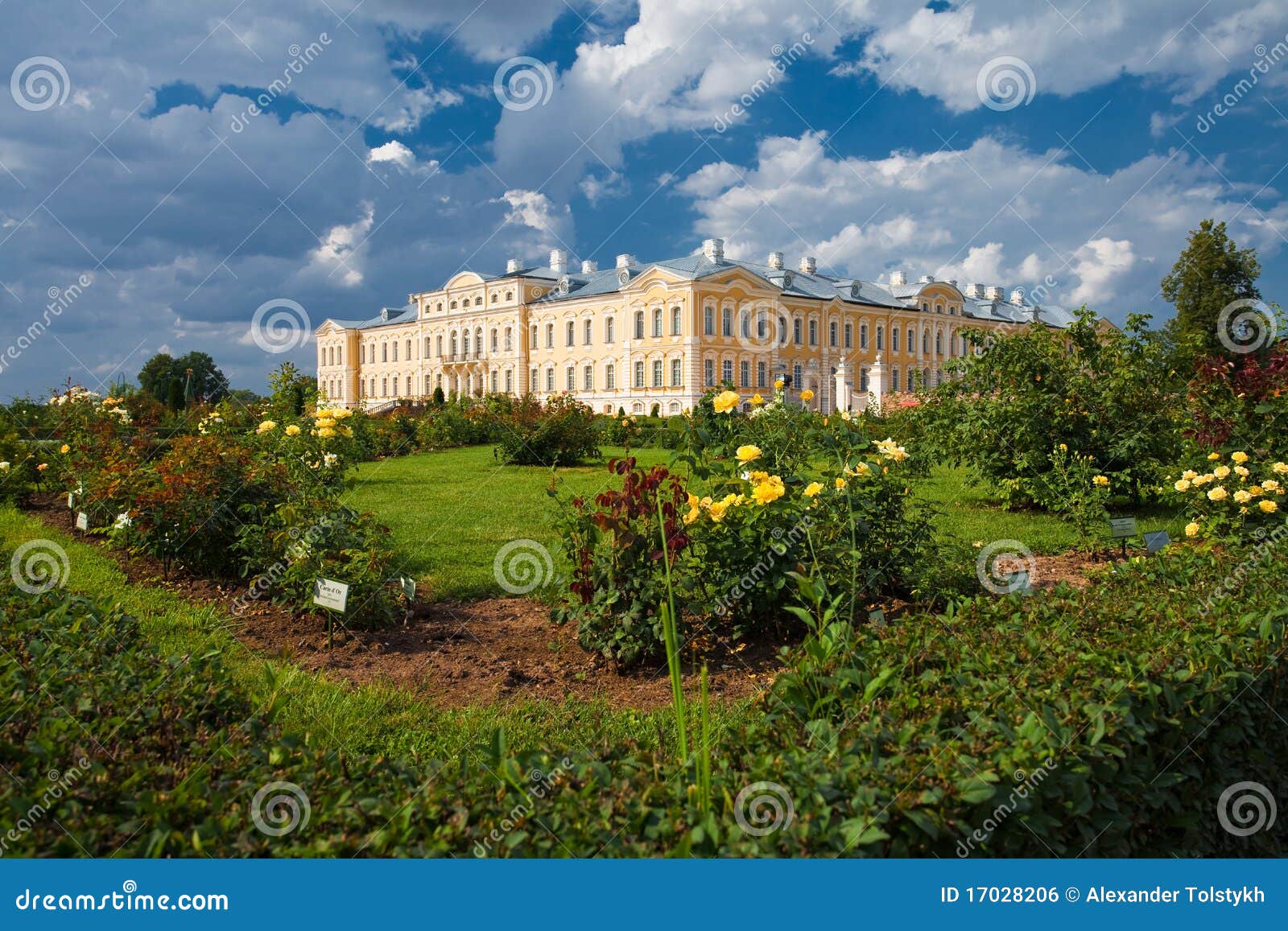 Rundale Palace in Latvia stock photo. Image of august - 17028206