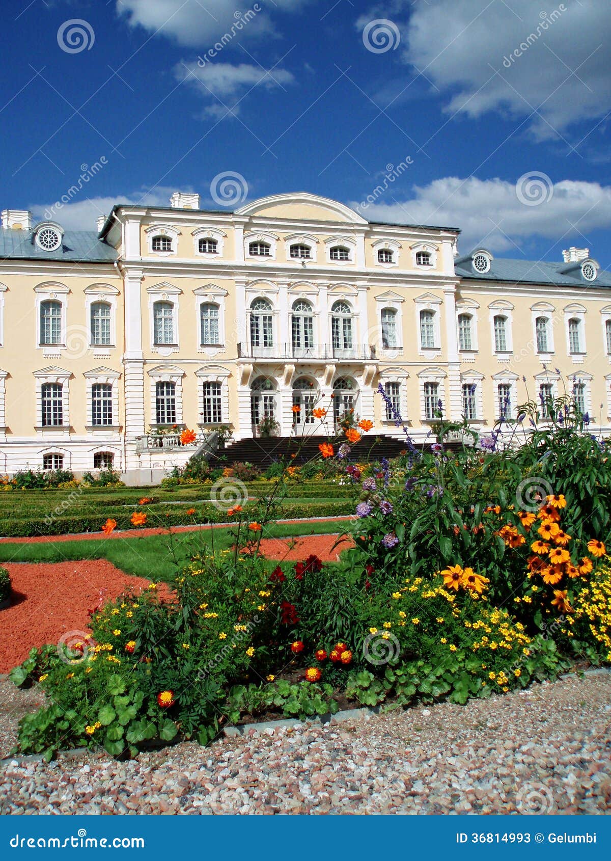Rundale palace stock image. Image of historic, europe - 36814993