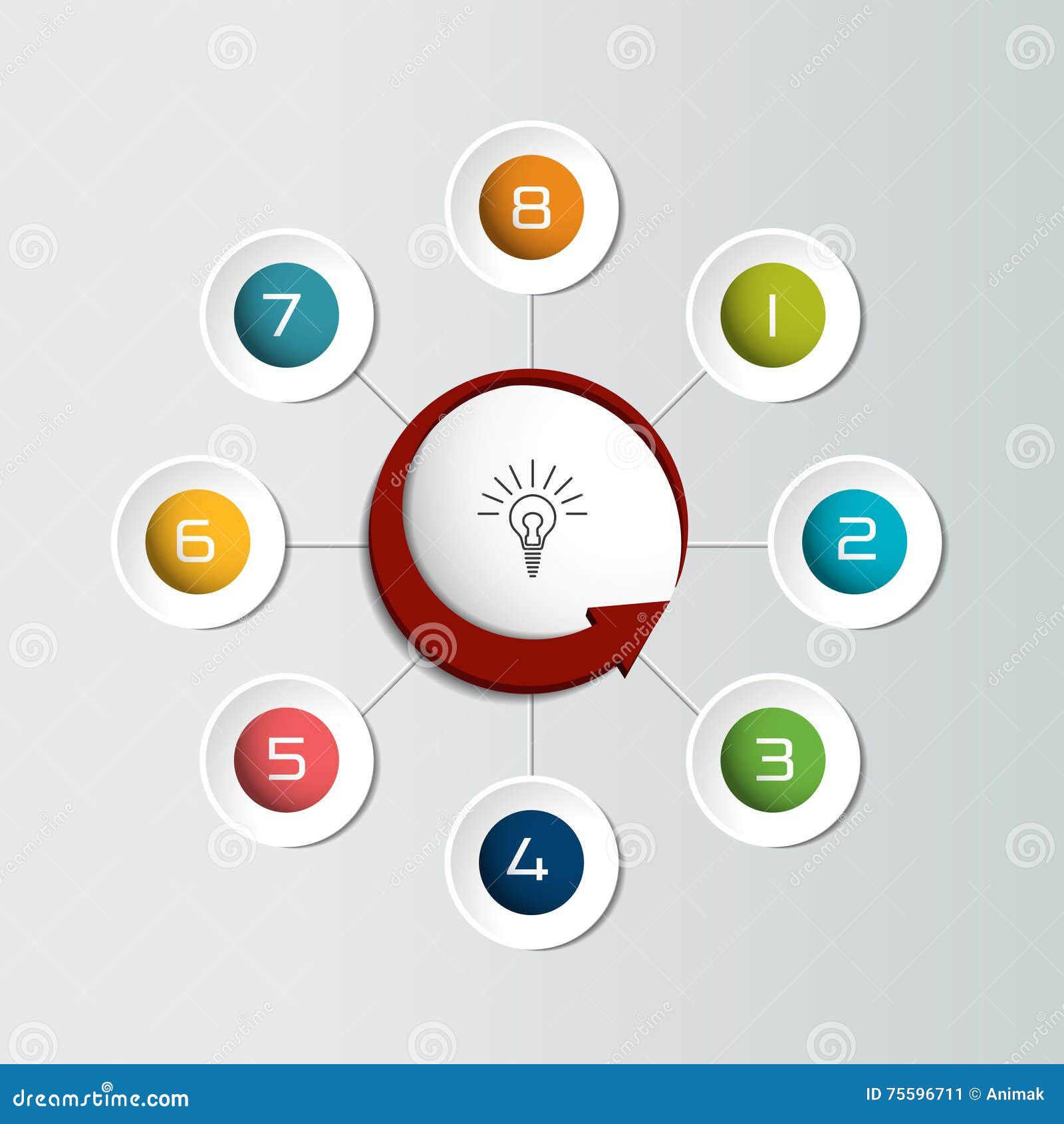 Runde Infographic 8 Schritte Fangen Flussdiagramm Diagramm, Diagramm ... Runde Infographic 8 Schritte Fangen Flussdiagramm Diagramm, Diagramm ...