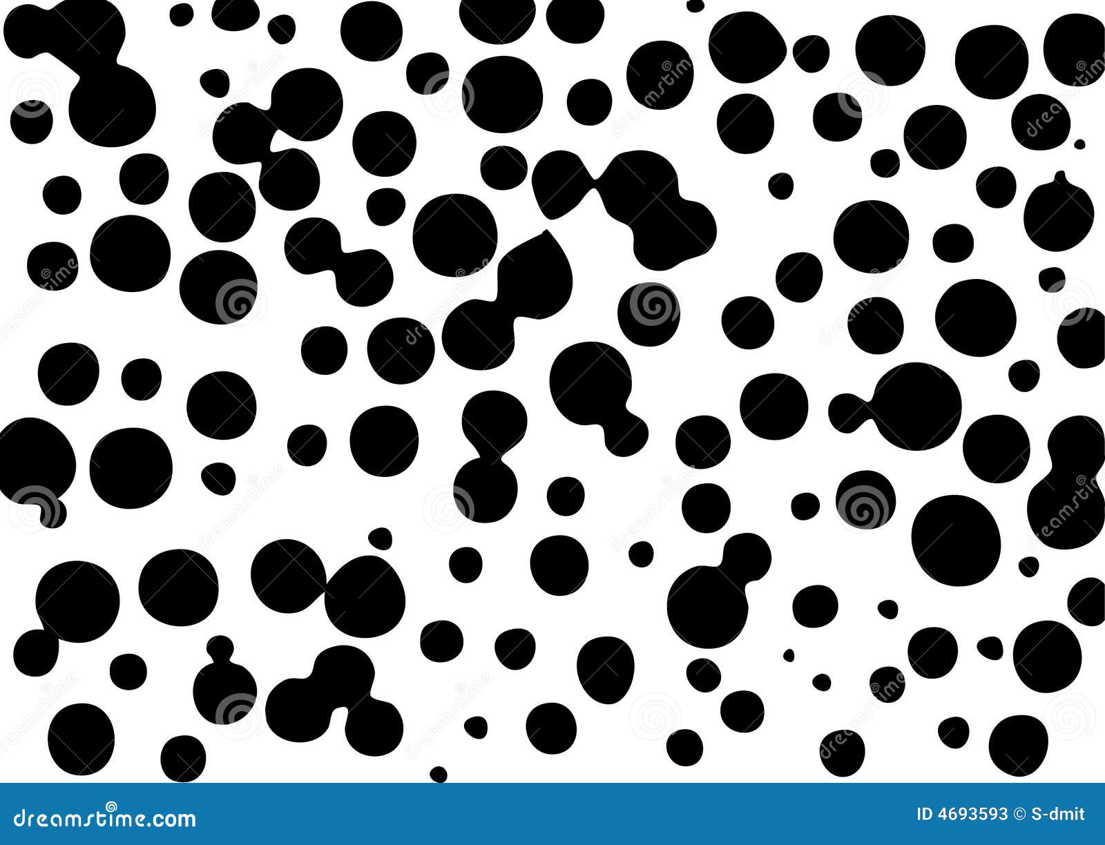 Runde Punkte Der Schwarzen Tinte Vektor Abbildung - Illustration von ...