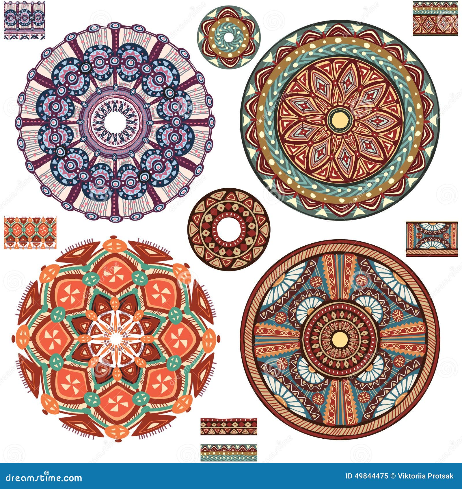 Runde Verzierungs-Muster vektor abbildung. Illustration von abstraktion ...