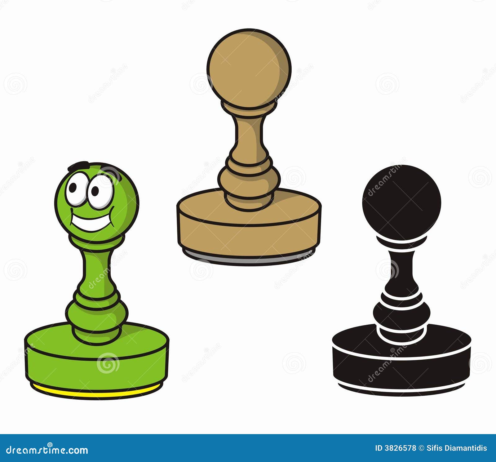 Runder Stempel vektor abbildung. Illustration von karikatur - 3826578