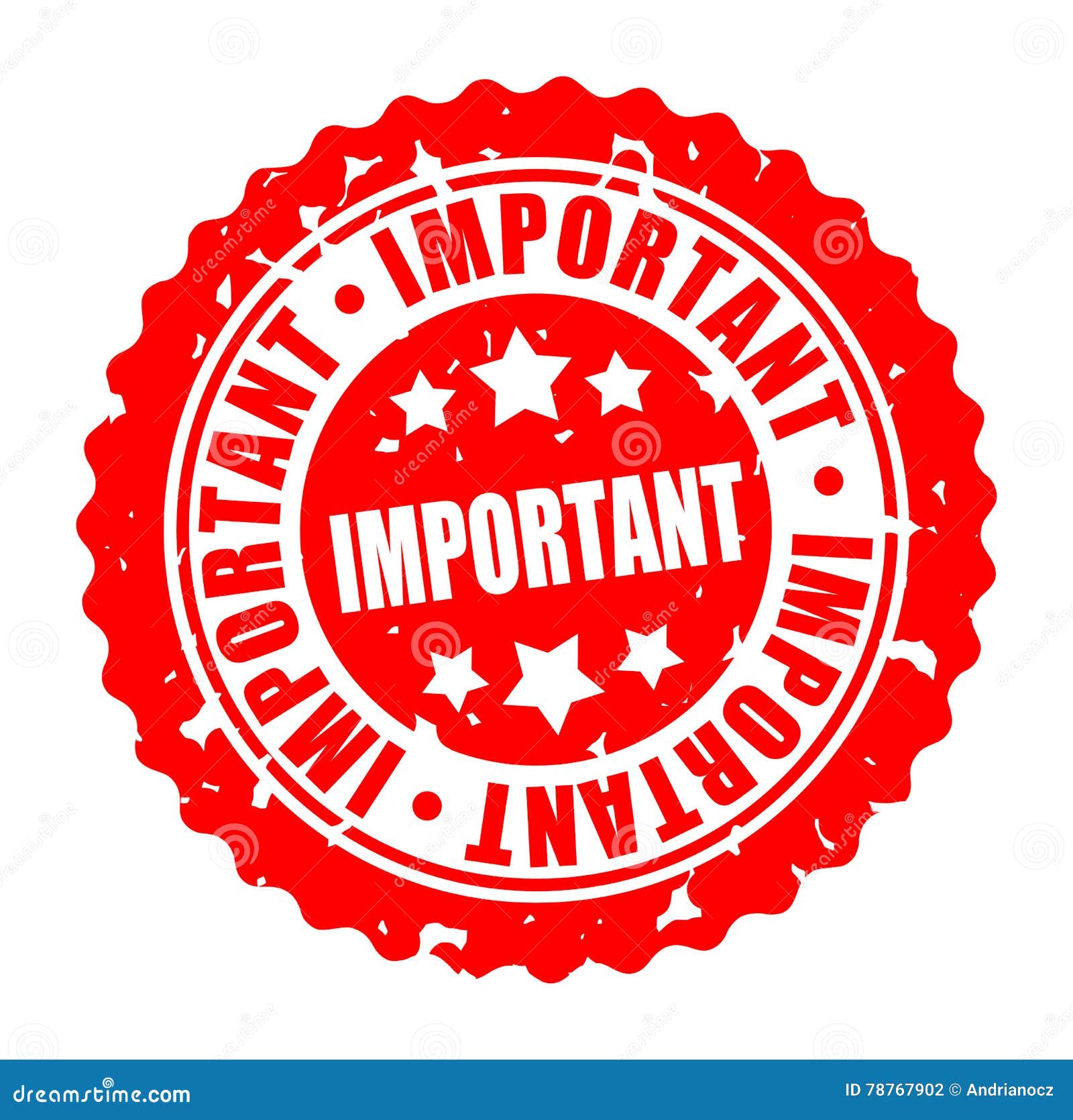 Runder Stempel Des Vektors WICHTIG Stock Abbildung - Illustration von ...