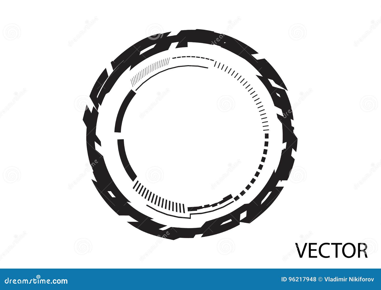 Rundes Logo Auf Weißem Hintergrund Vektor Abbildung - Illustration von ...