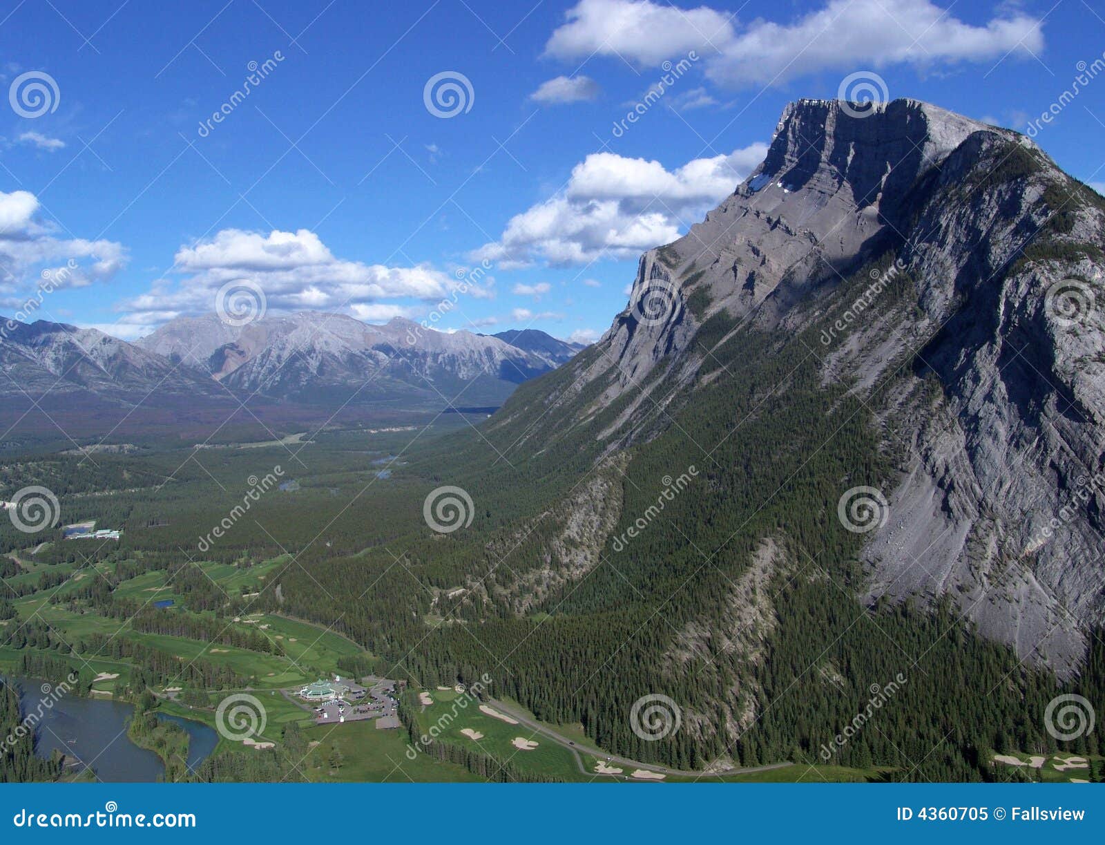 Rundle mountain in banff stock image. Image of mountain - 4360705