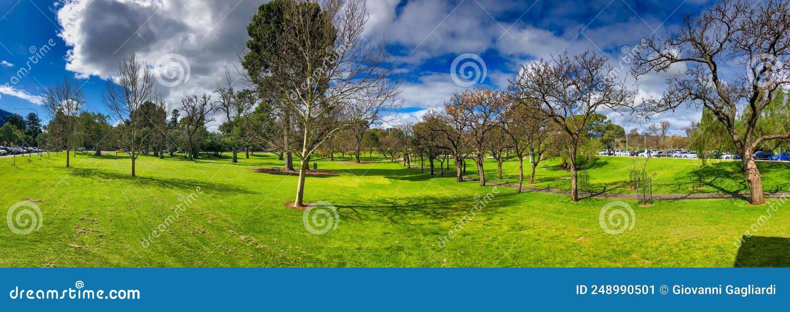 Rundle Park Panoramic View on a Sunny Day, Adelaide - Australia Stock ...