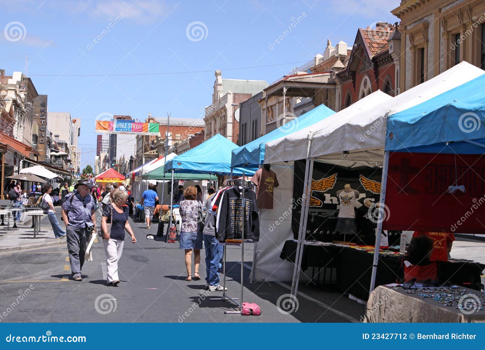Rundle Street Market editorial photography. Image of australia - 23427712
