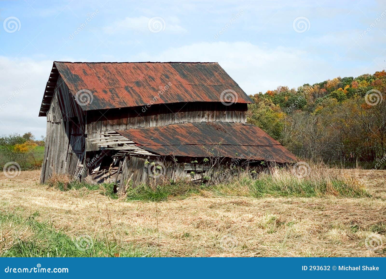 Rundown Barn stock photo. Image of vintage, dilapidated - 293632