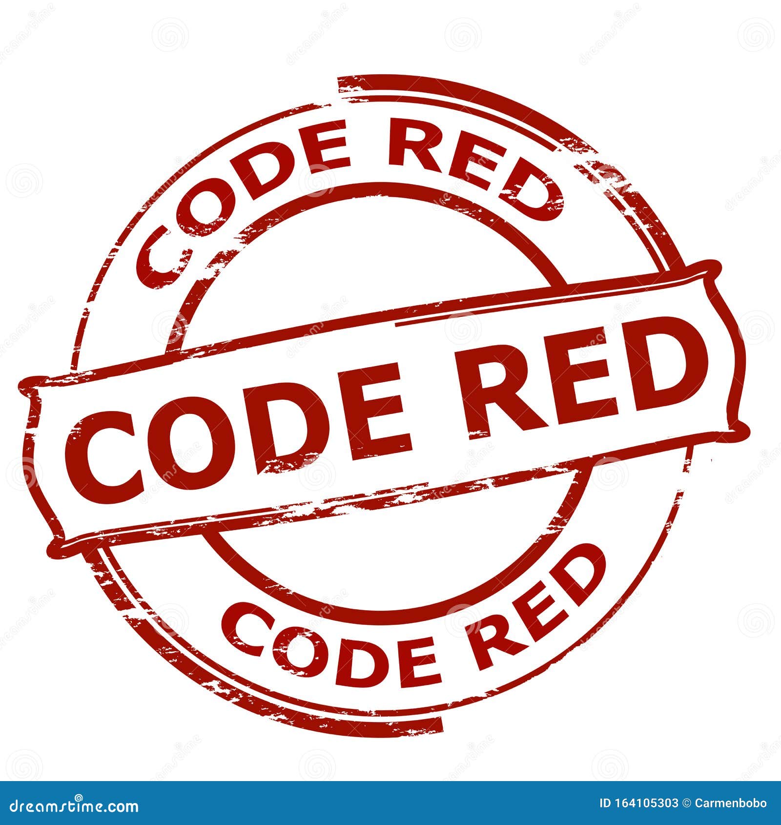 Rundstempel Roter Code stock abbildung. Illustration von kabeljau ...