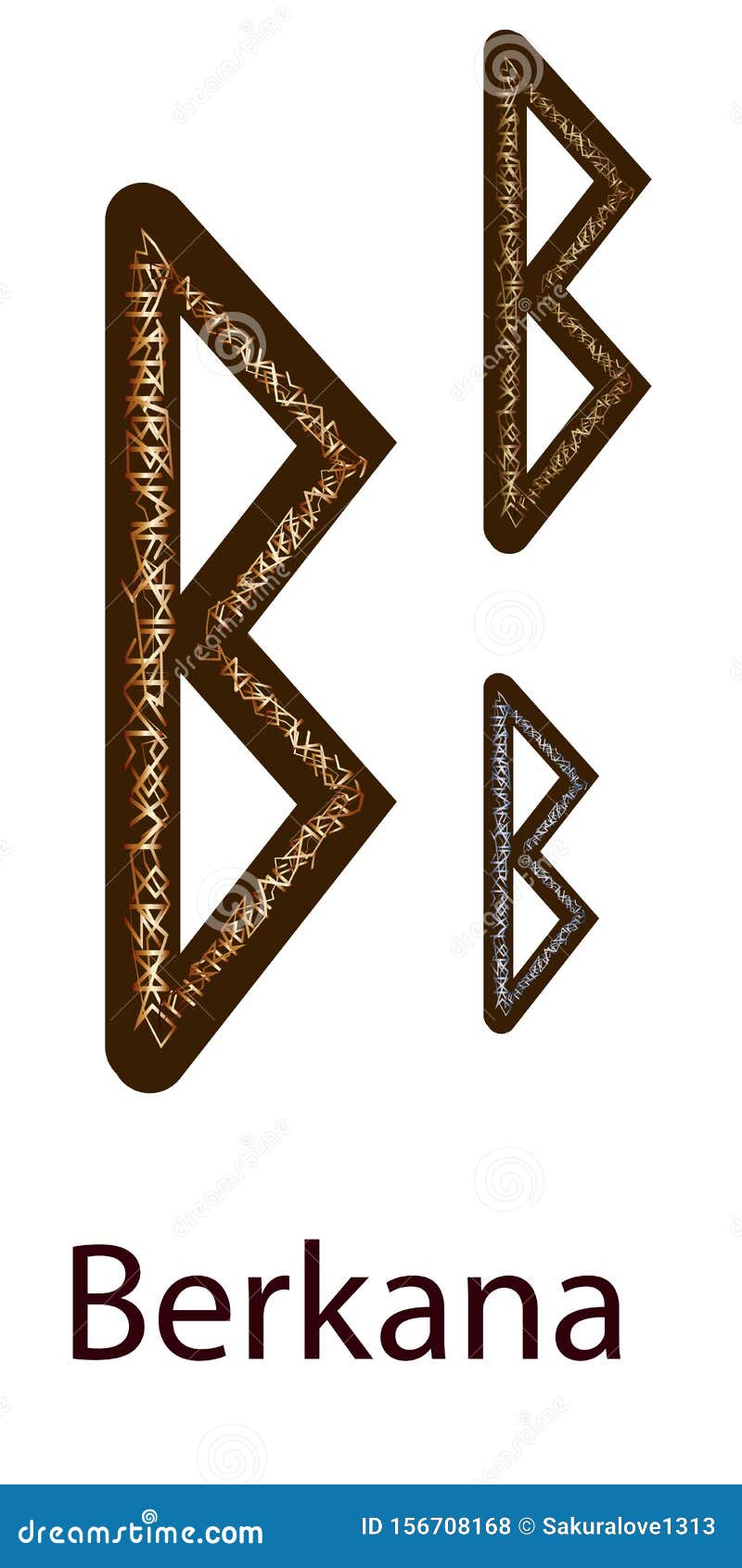 Rune Berkana. Ancient Scandinavian Runes. Runes Senior Futarka. Magic ...
