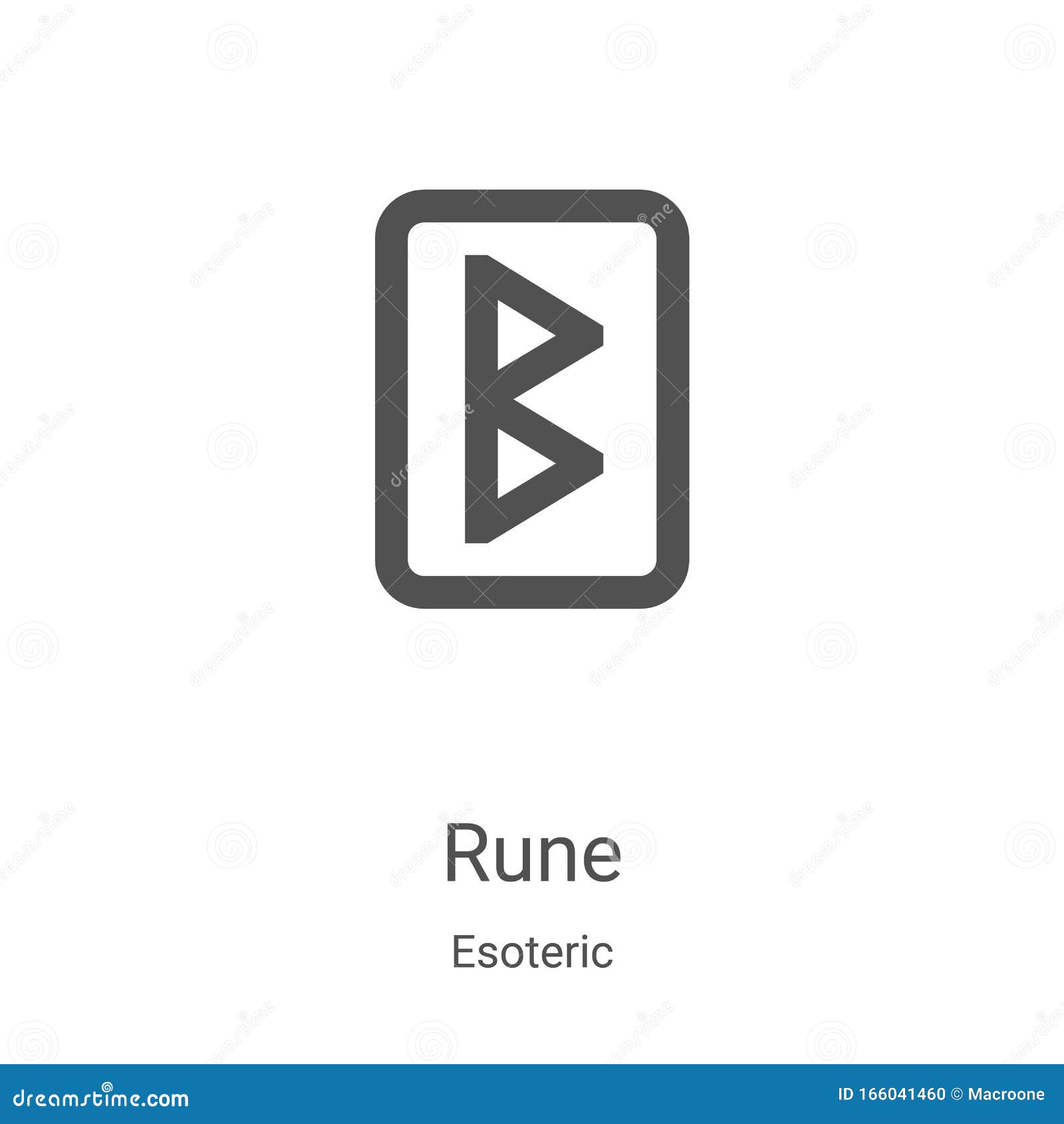 Esoteric Eye Rune Symbol Vector Illustration | CartoonDealer.com #100538638