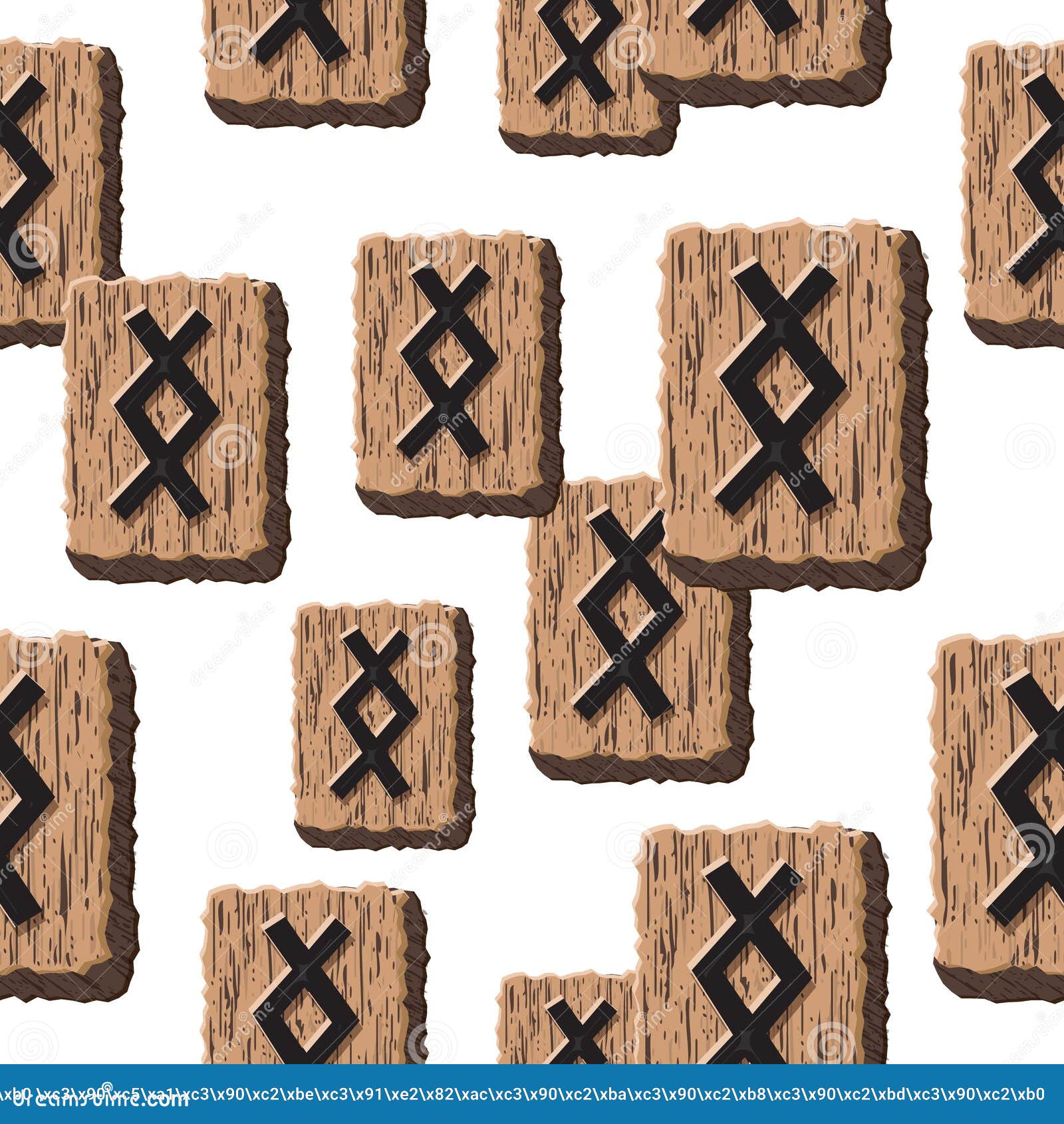 Rune Inguz-vector vector illustratie. Illustration of document - 41998162