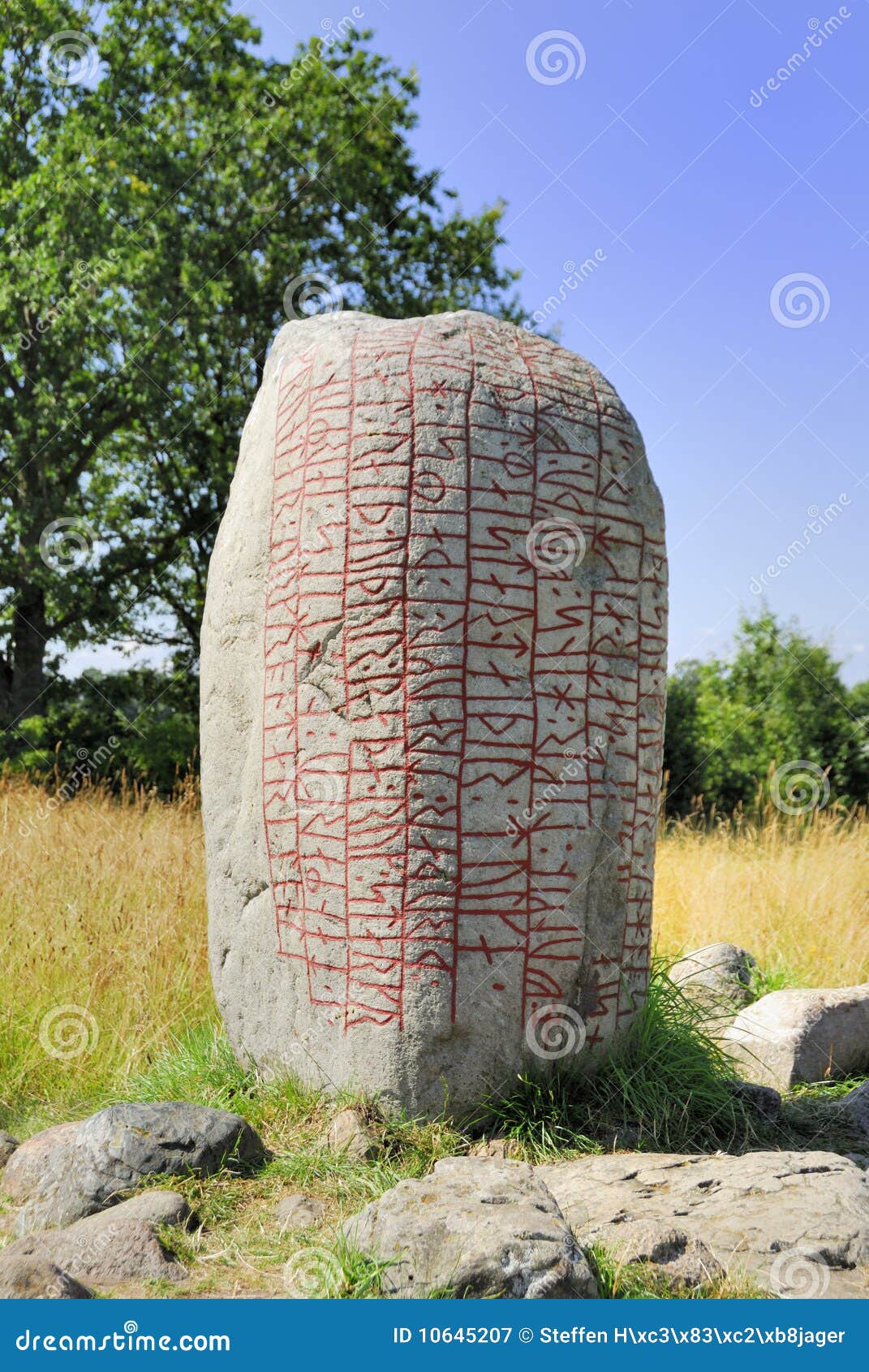 Rune Stone stock image. Image of ground, landmark, historic - 10645207