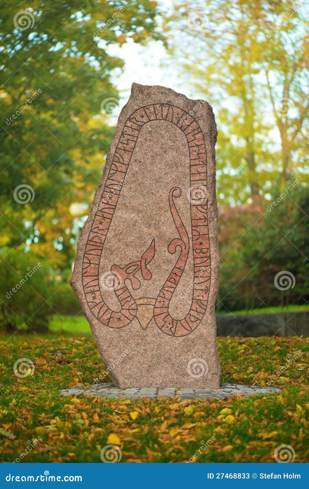 Rune stone in Sweden stock image. Image of grass, medieval - 27468833