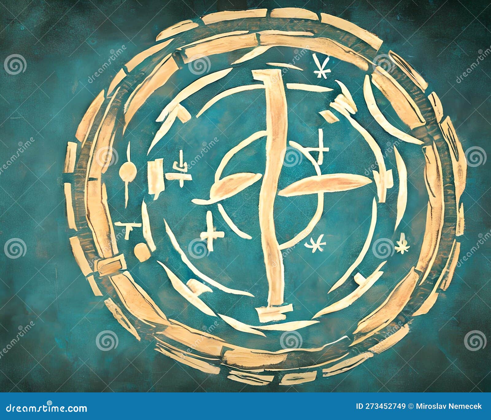 Rune Stones, Generative AI Illustration Stock Illustration ...