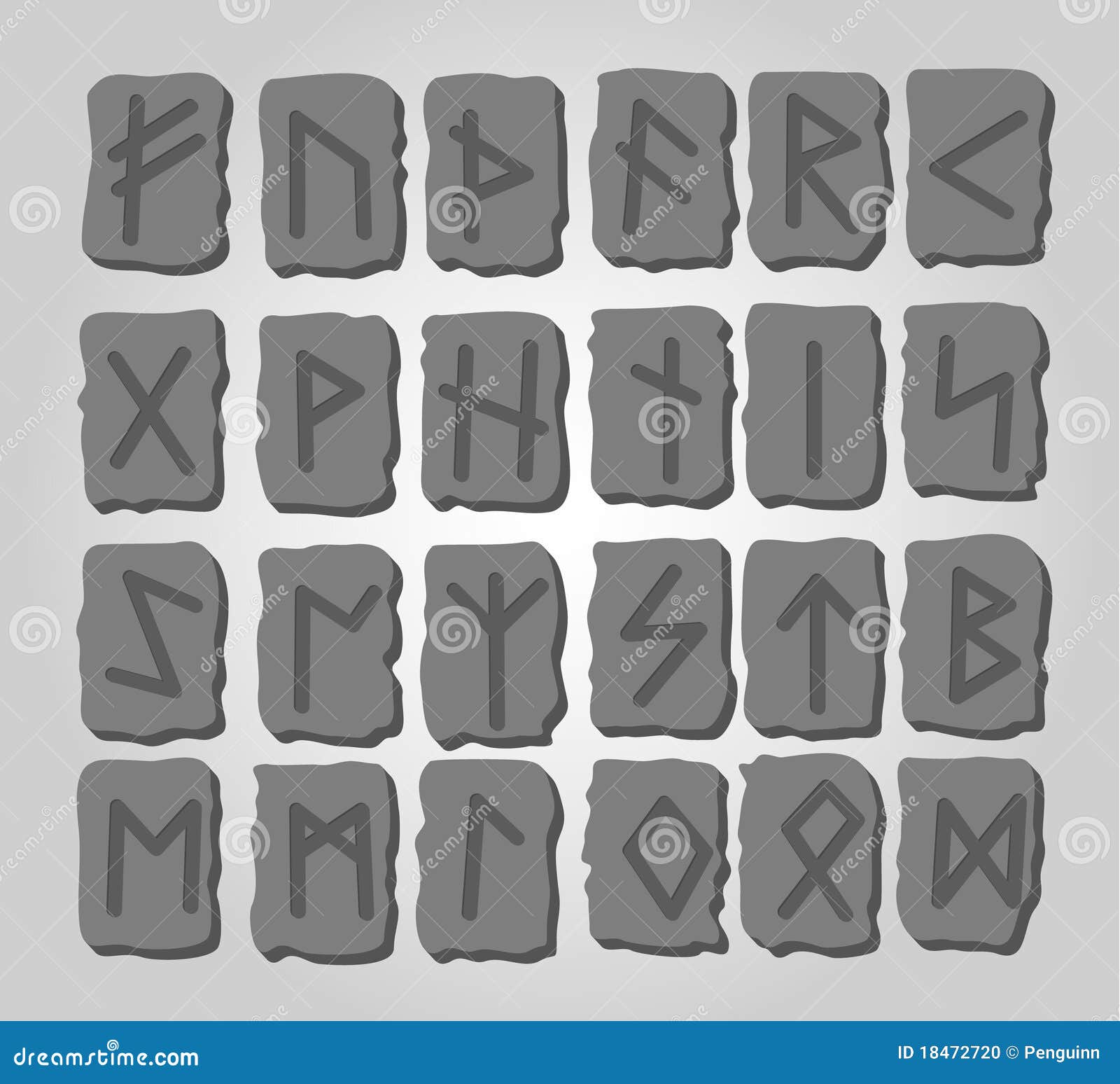 The runes stock vector. Illustration of rune, guessing - 18472720