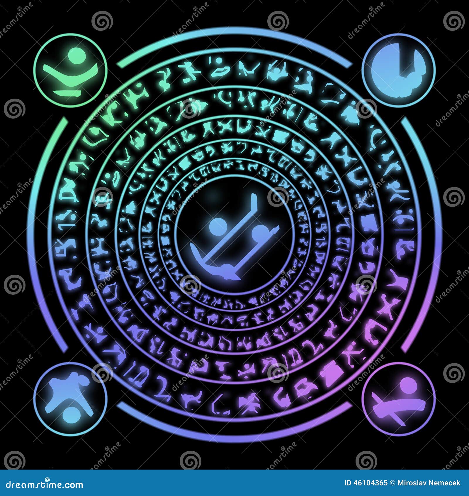 Runes Generated Hires Texture Stock Photography | CartoonDealer.com ...