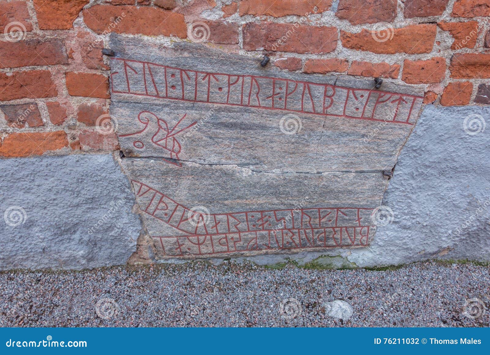 Runestone in a Church Foundtion Stock Photo - Image of mythology, relic ...