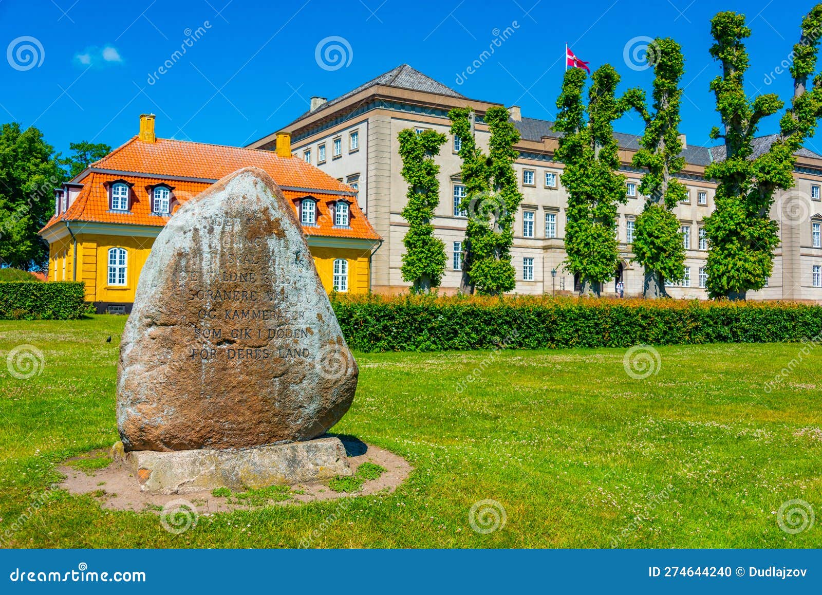 Runestone Located in Danish Town Soro Editorial Image - Image of detail ...