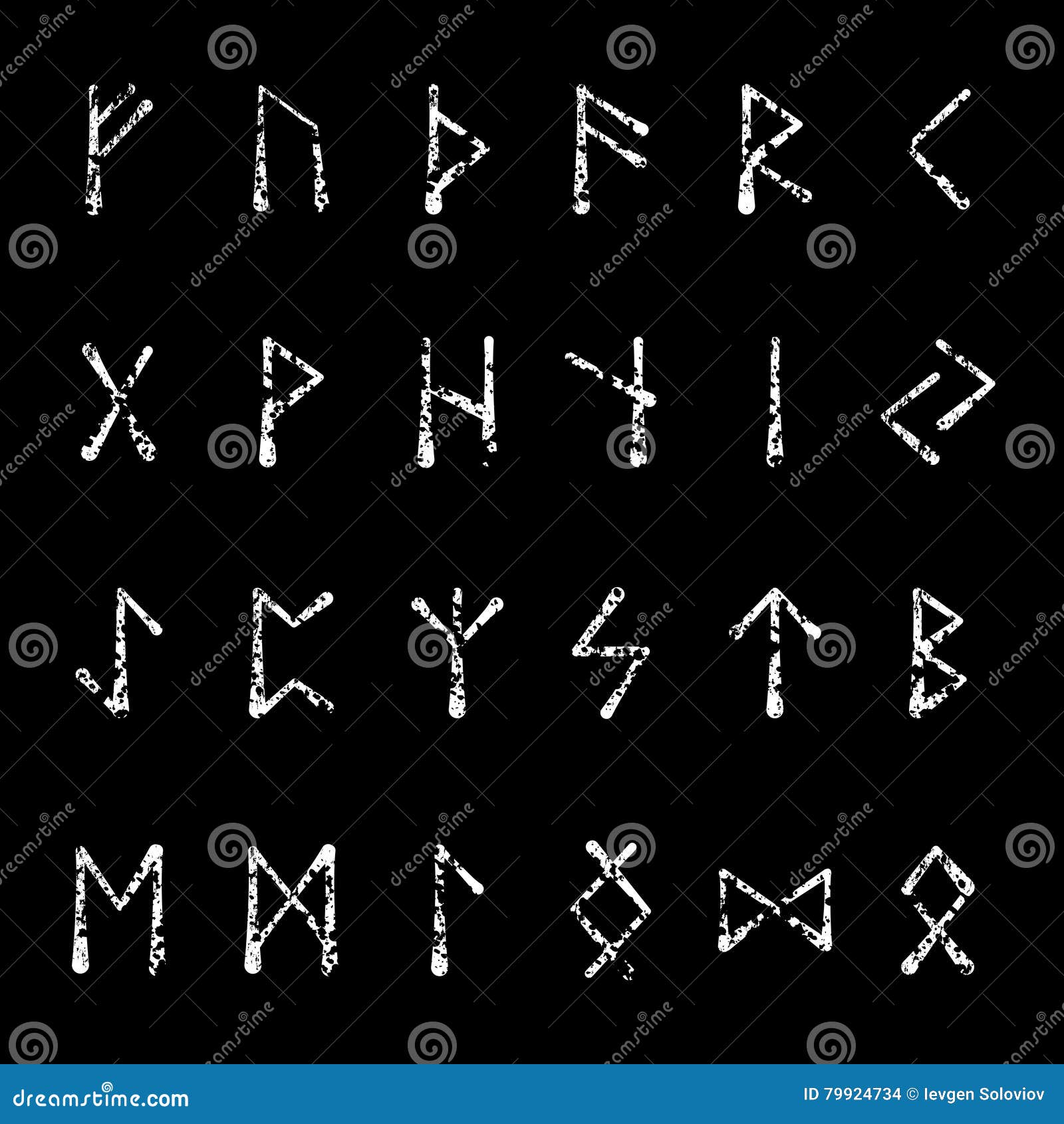 Runic alphabet white stock vector. Illustration of ancient - 79924734