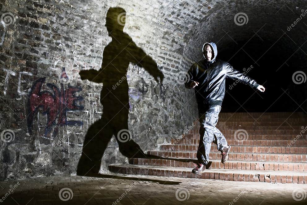 Runing stock photo. Image of shadow, hooligan, runing - 8994992
