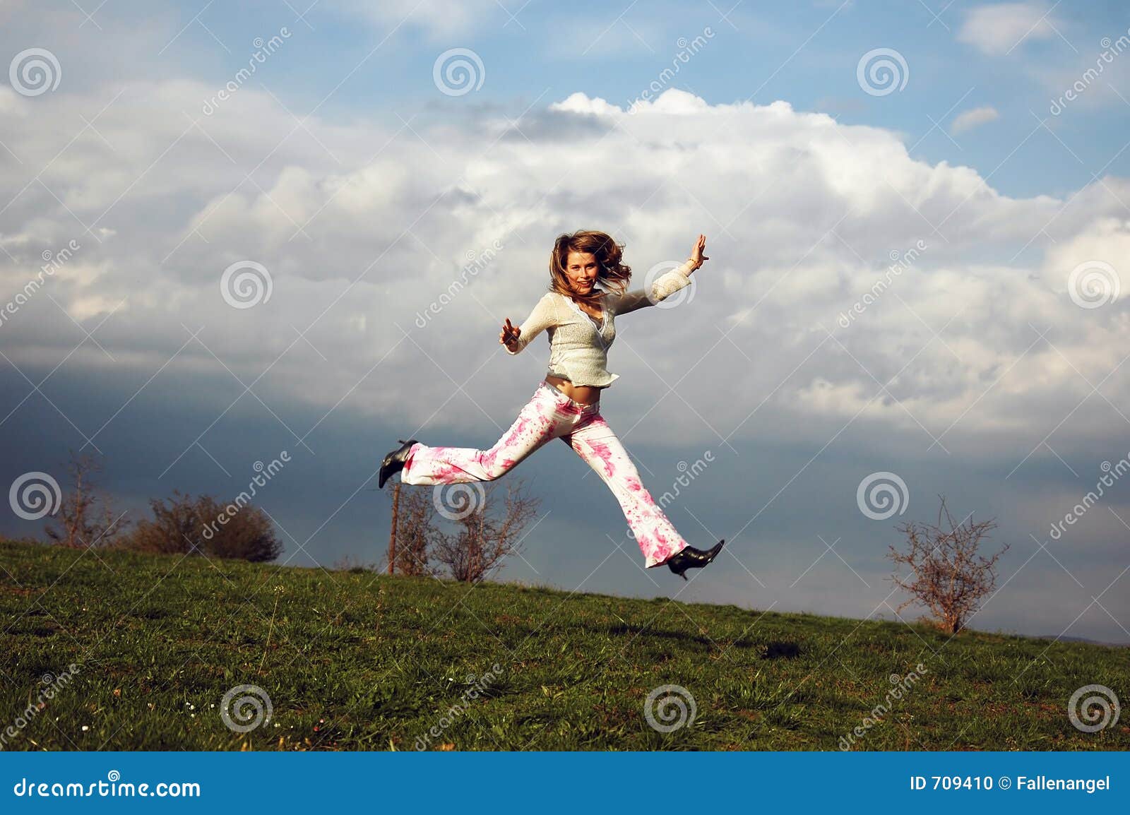 Runing in air stock photo. Image of instructors, friendly - 709410