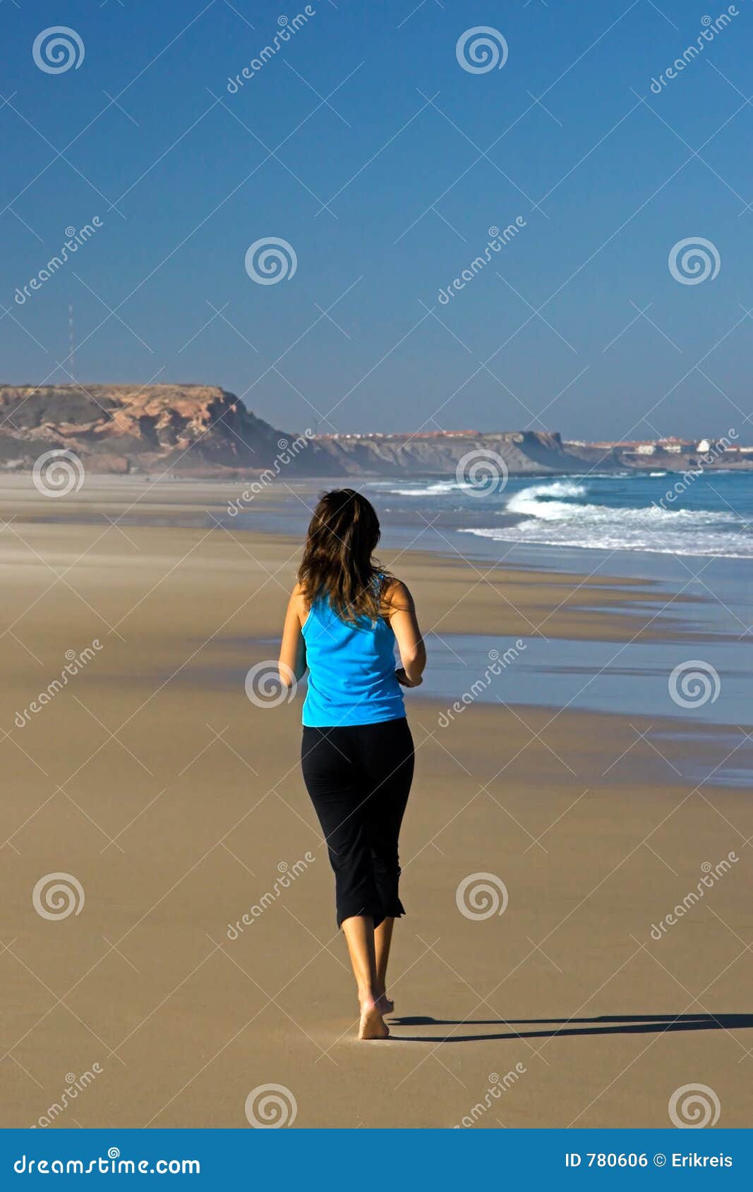 Runing in the beach stock photo. Image of activities, people - 780606