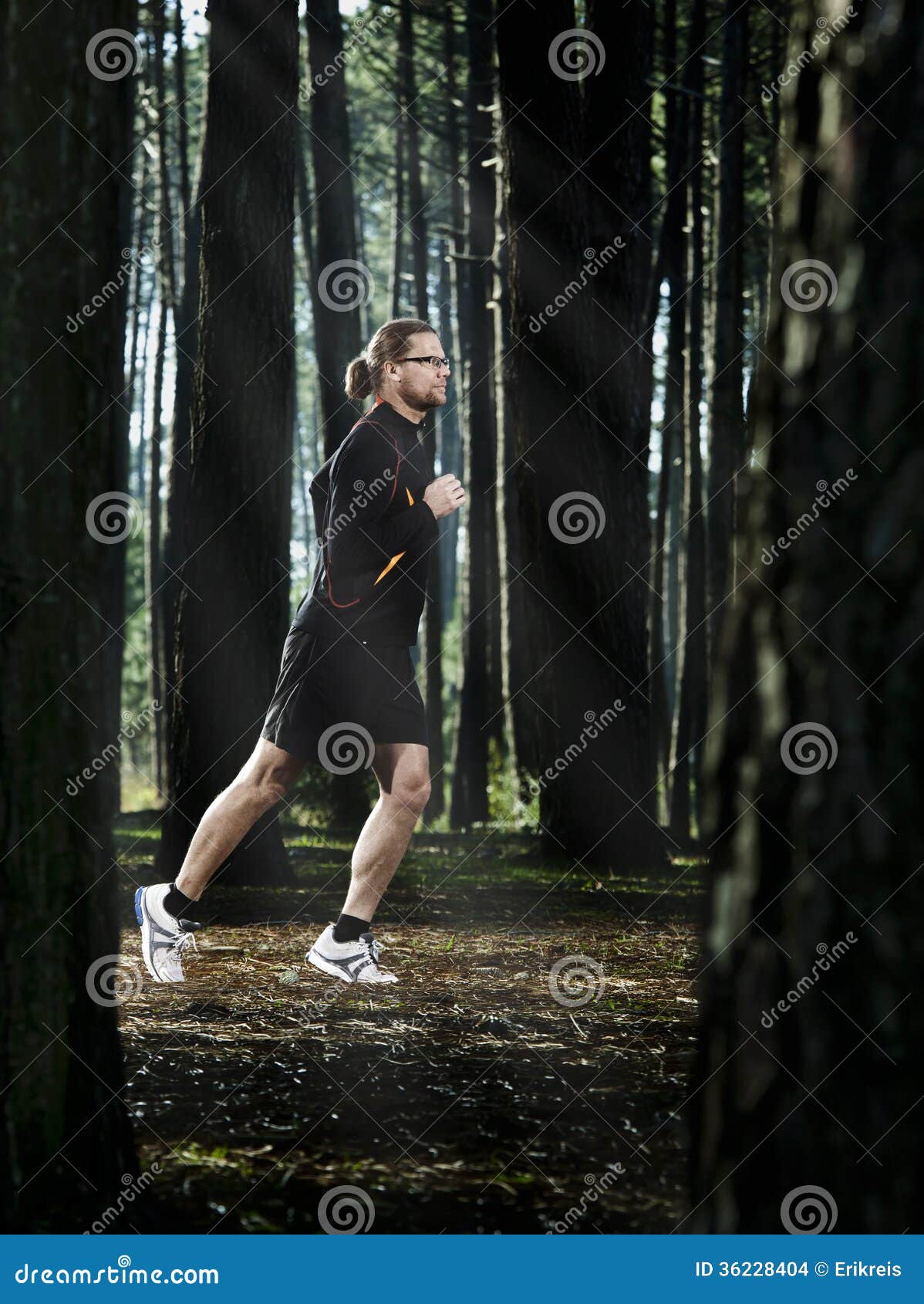 Runing in the forest stock photo. Image of outside, running - 36228404
